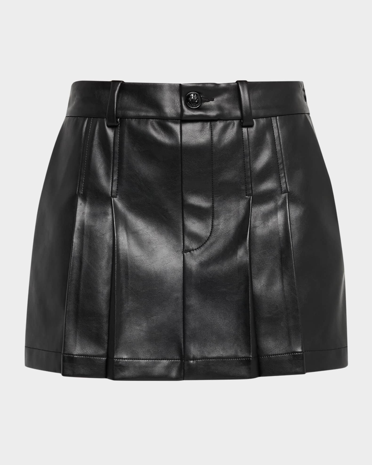 Rag & Bone Esme Faux Leather Skort | Neiman Marcus