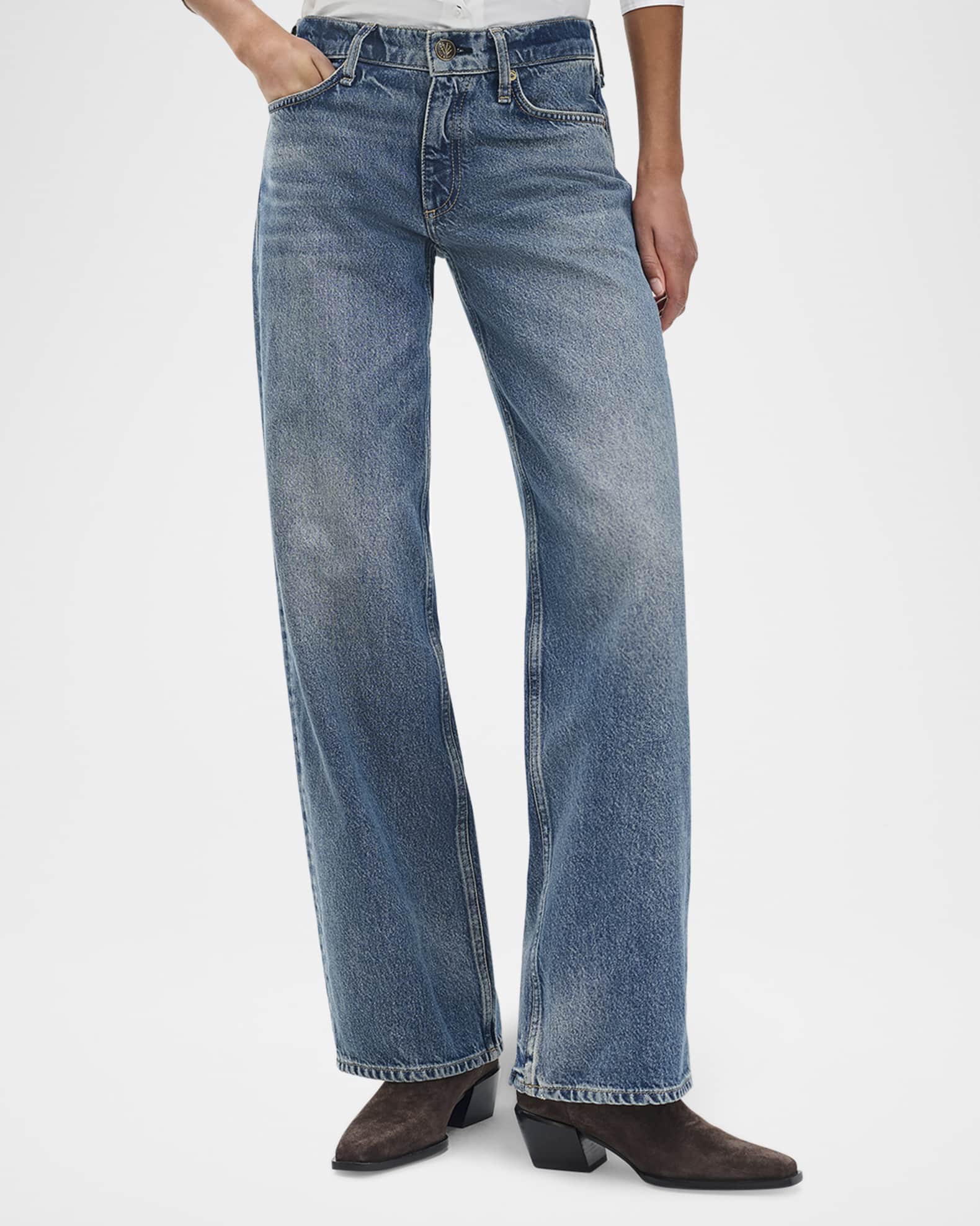 Rag & Bone Saige Low-Rise Relaxed Jeans | Neiman Marcus