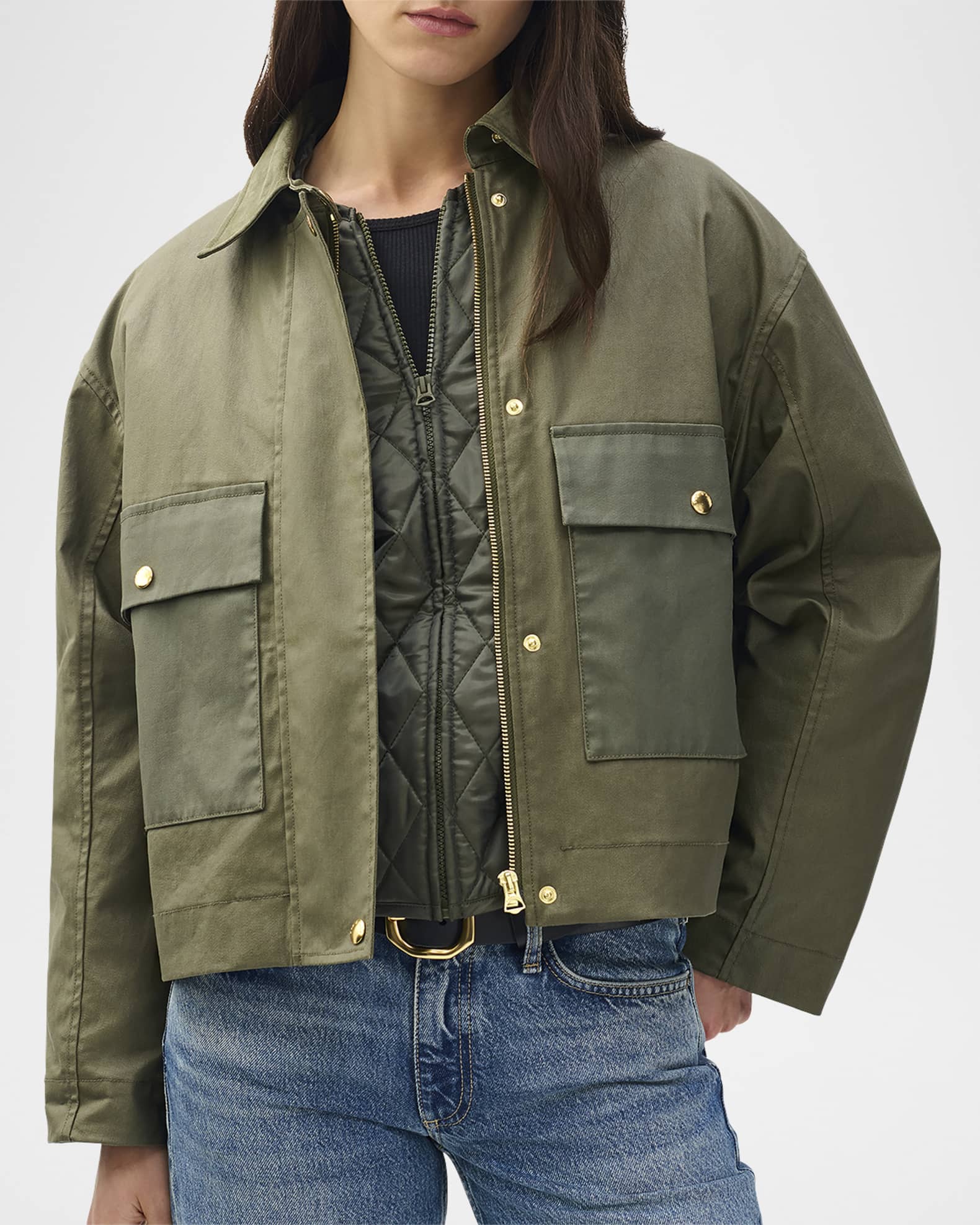Rag & Bone Nonie Cotton Twill Jacket | Neiman Marcus