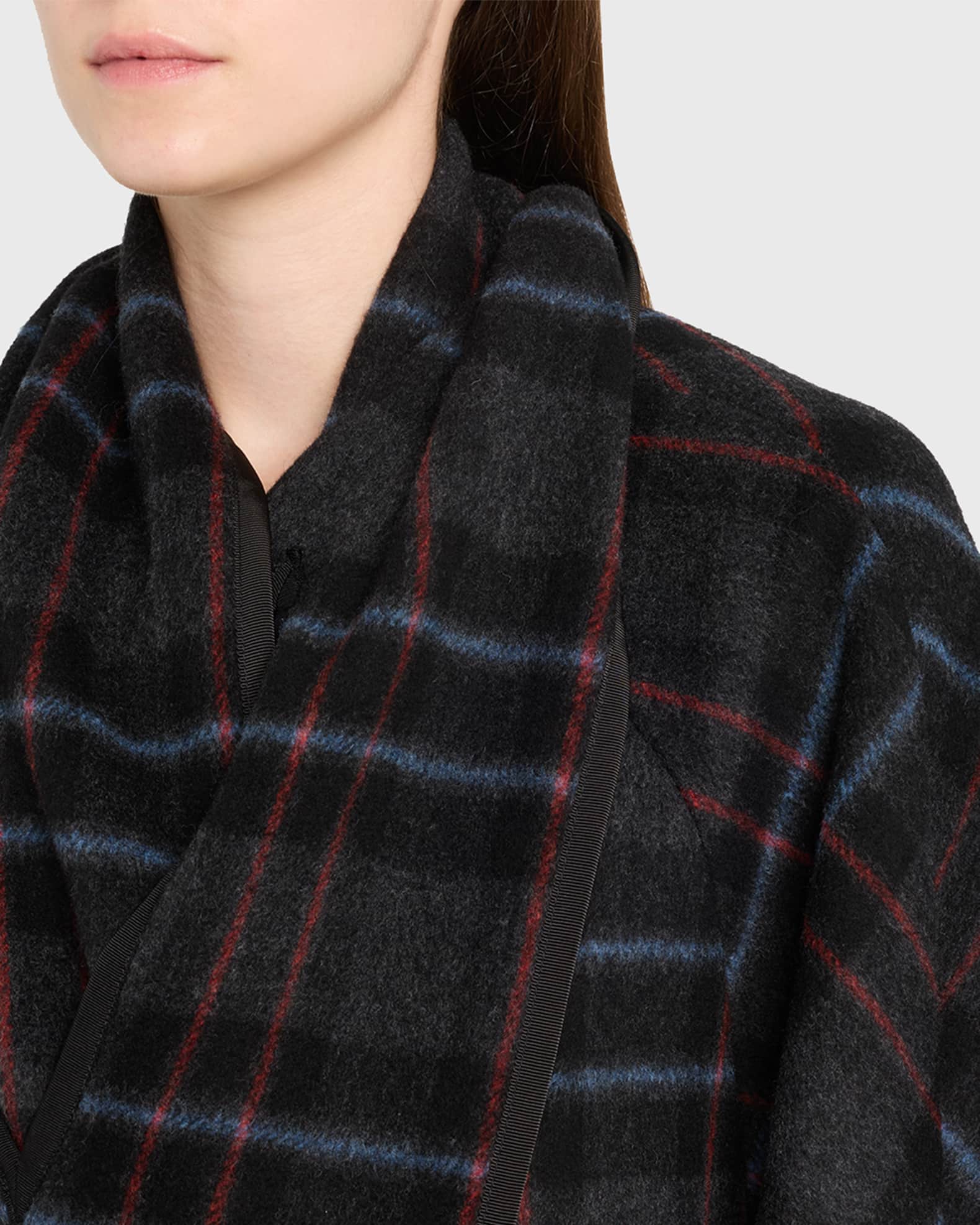 Veronica Beard Martine Dickey Scarf Coat | Neiman Marcus