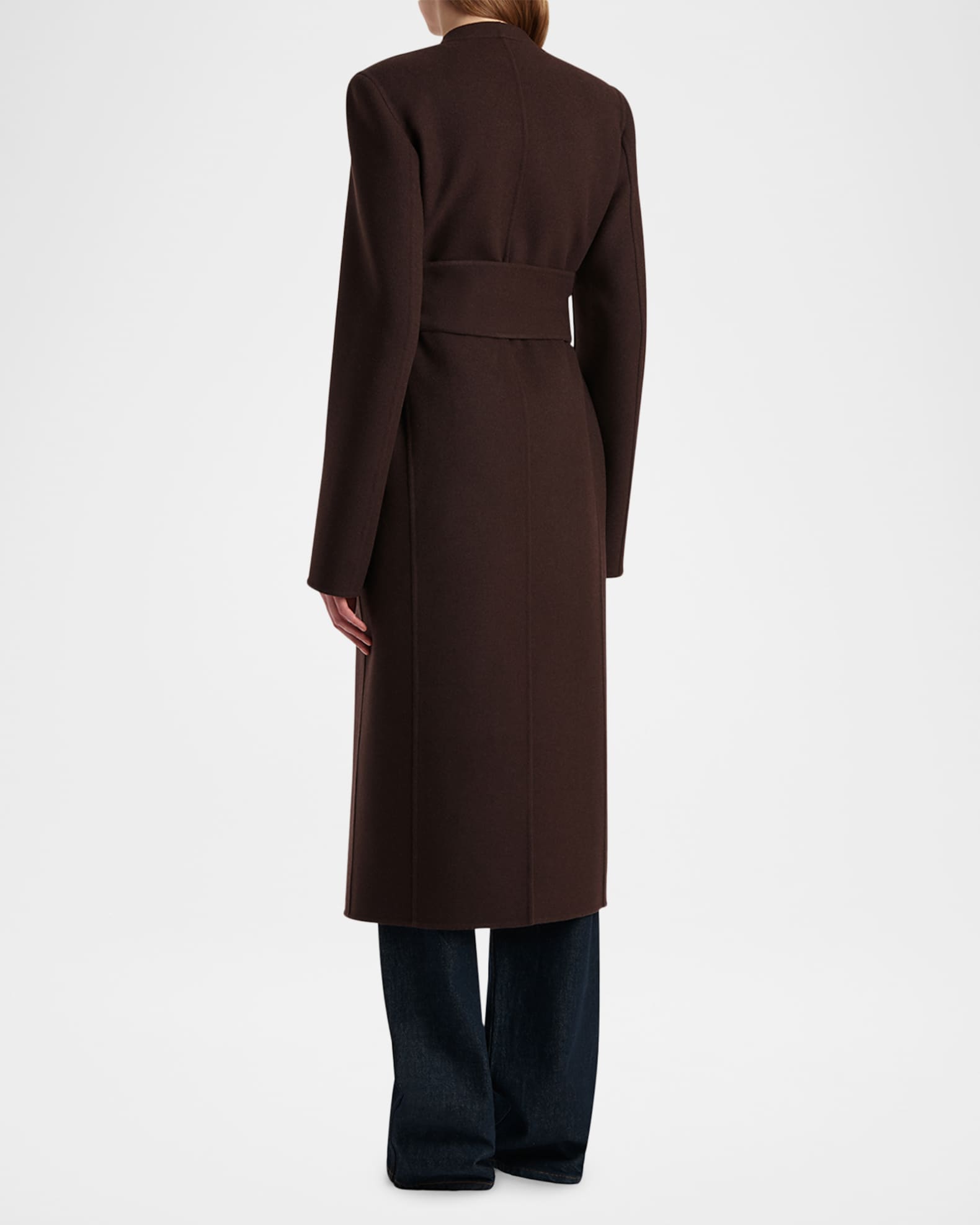 Khaite Jelson Double-Face Wool Wrap Coat | Neiman Marcus