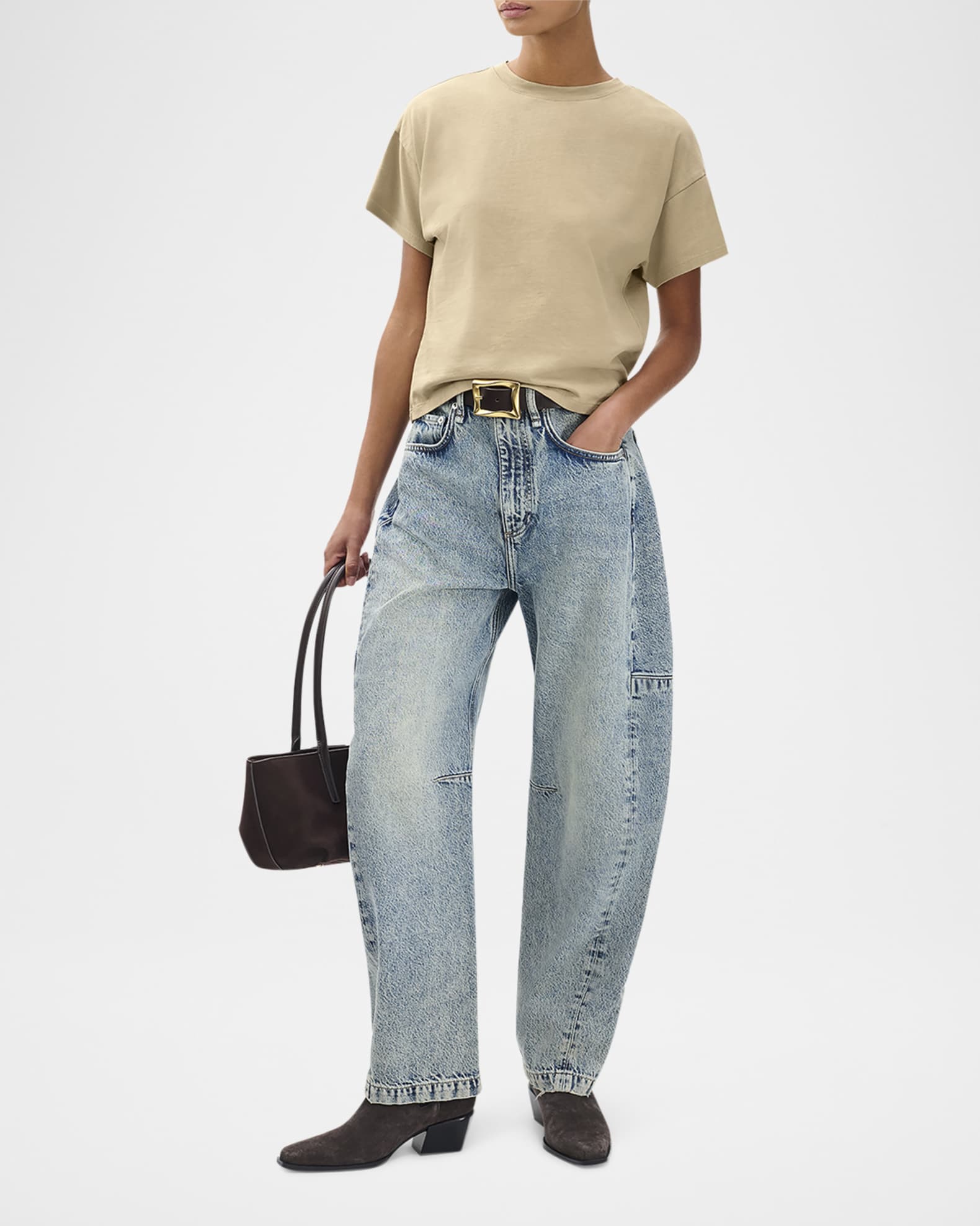 Rag & Bone Kelly Boxy Crewneck Tee | Neiman Marcus