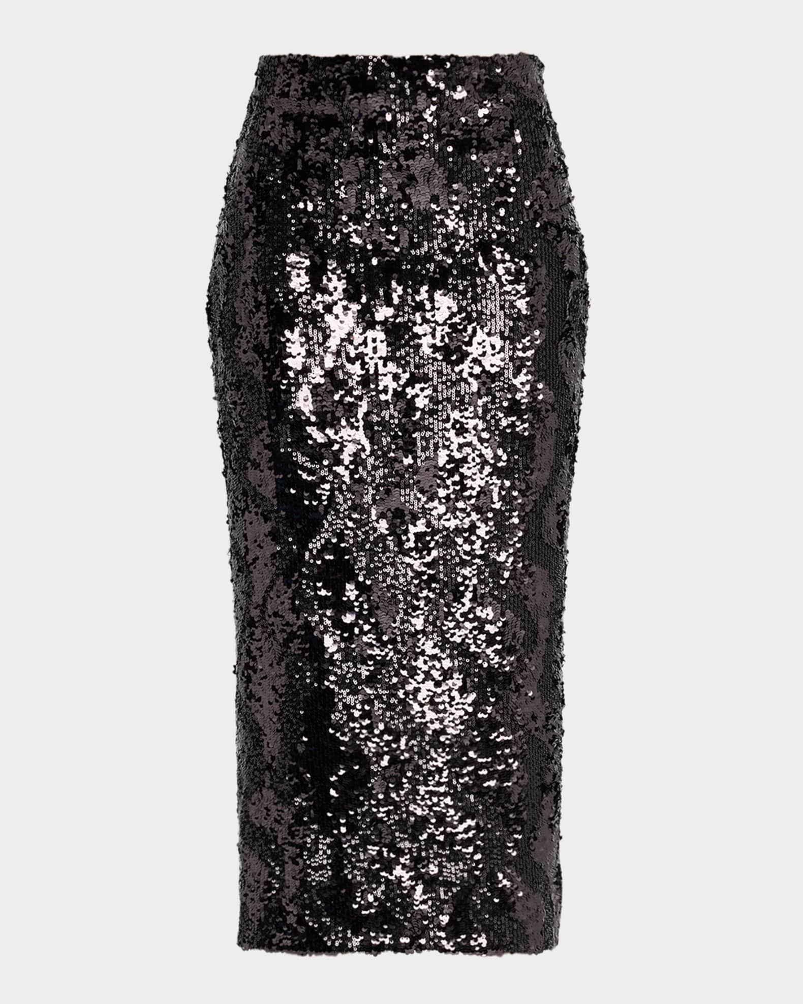 Veronica Beard Koa Sequined Midi Skirt | Neiman Marcus