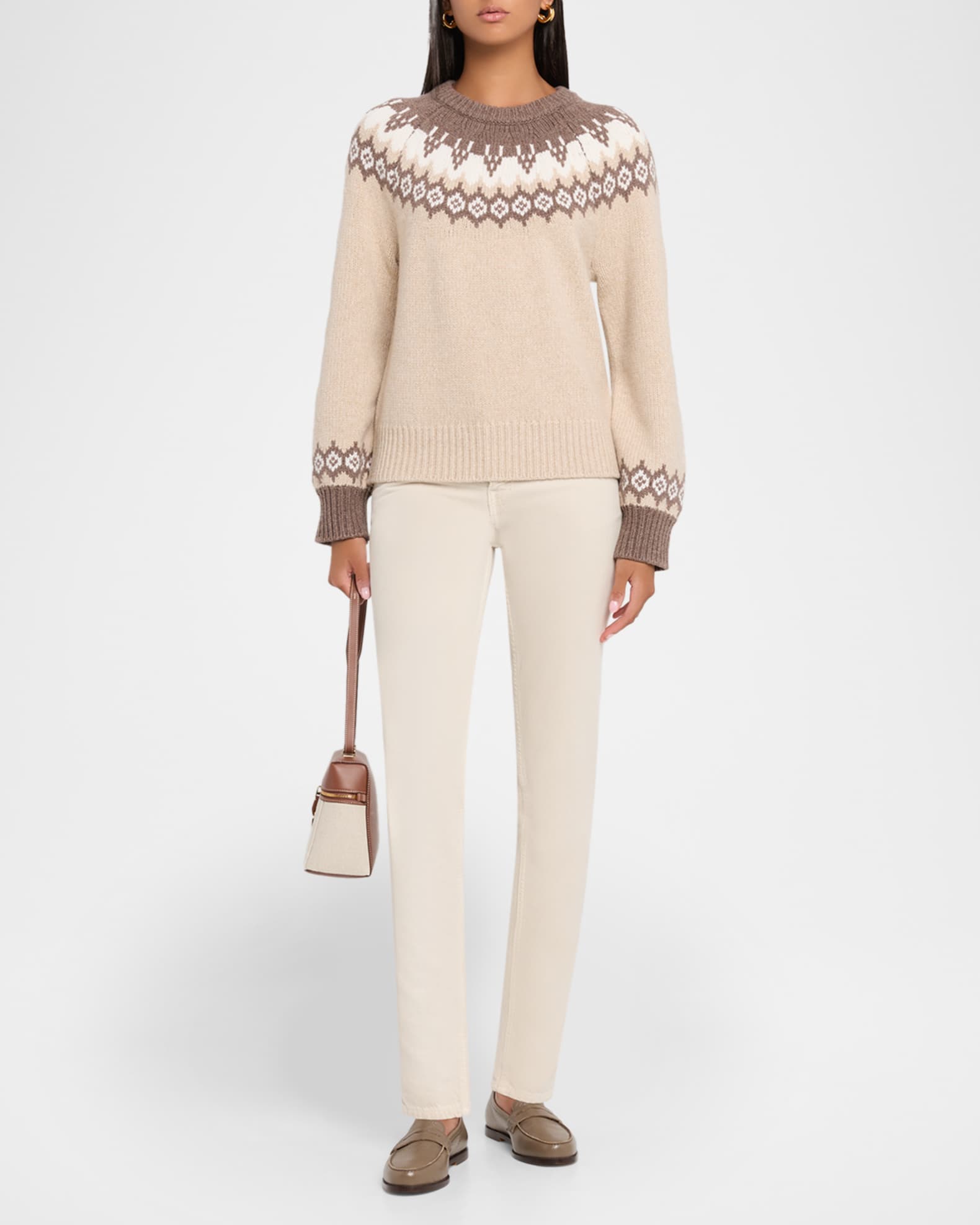 Rag & Bone Beth Fairisle Raglan Sweater | Neiman Marcus