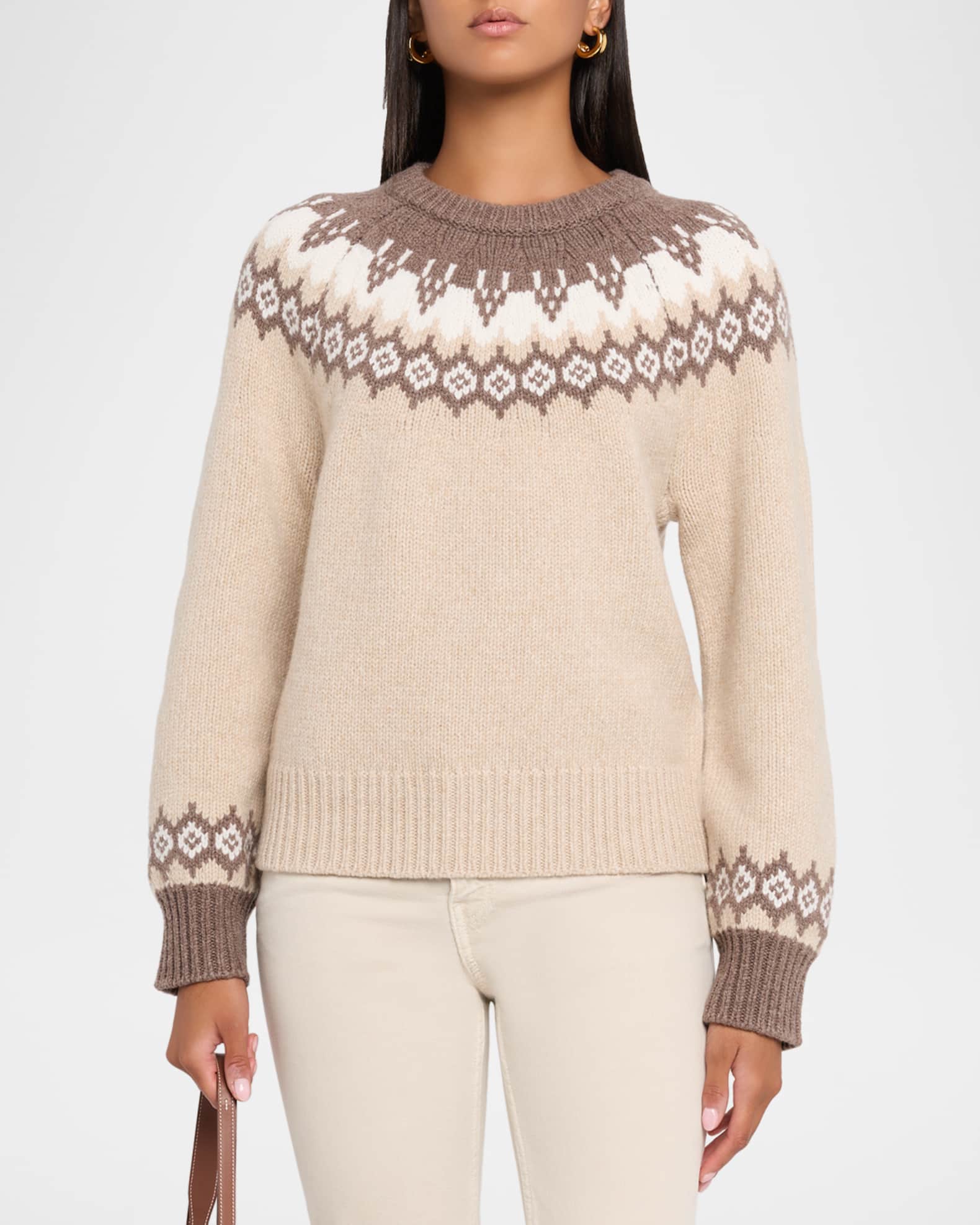 Rag & Bone Beth Fairisle Raglan Sweater | Neiman Marcus