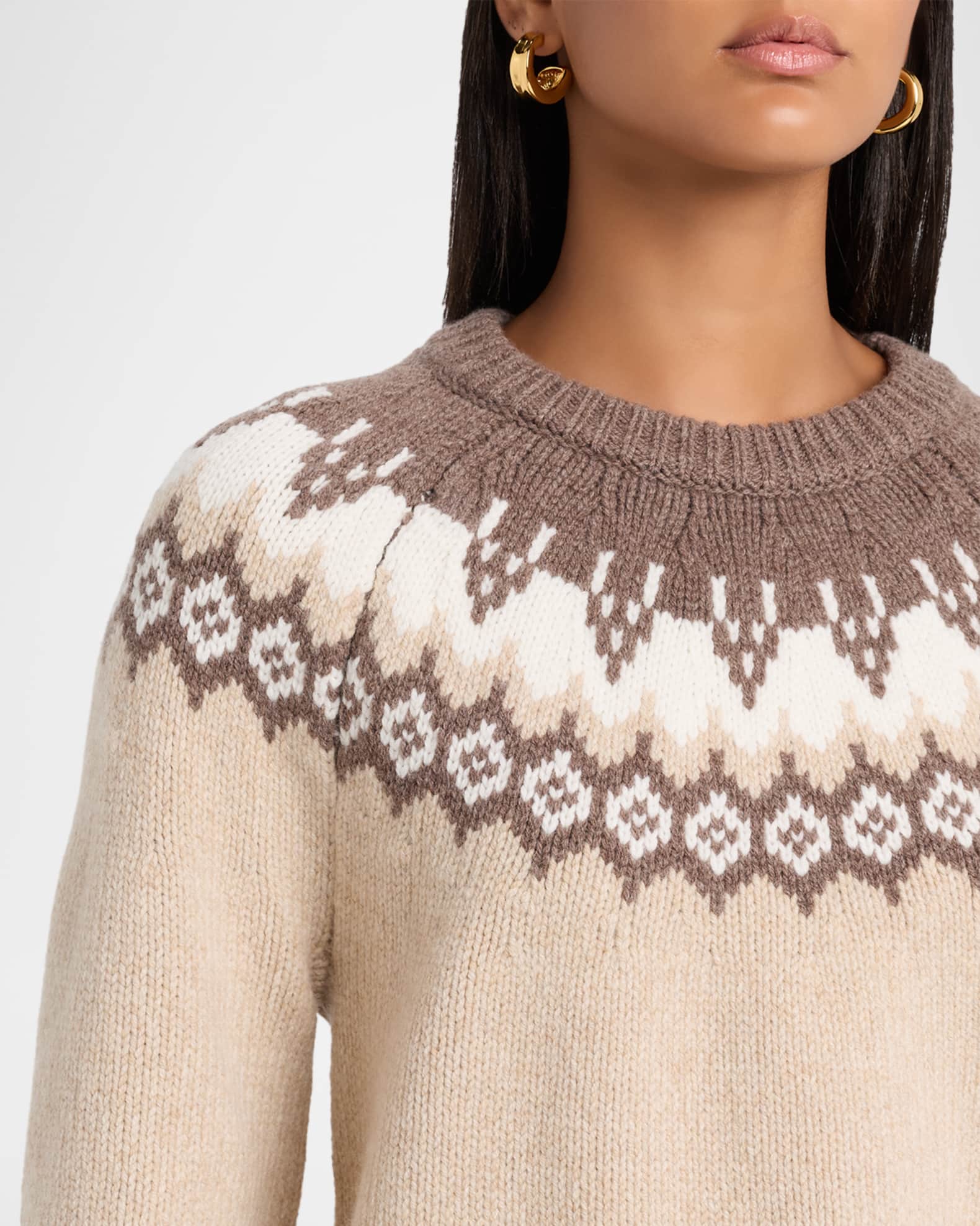 Rag & Bone Beth Fairisle Raglan Sweater | Neiman Marcus