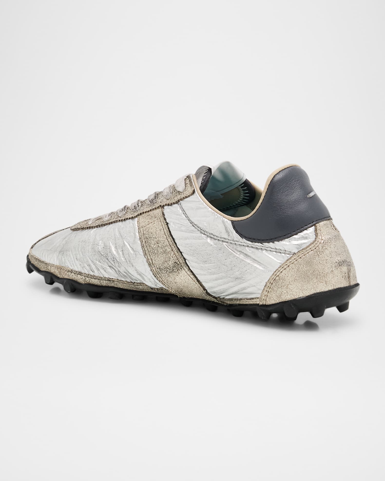 Maison Margiela Sprinters Nylon and Leather Low-Top Sneakers | Neiman ...