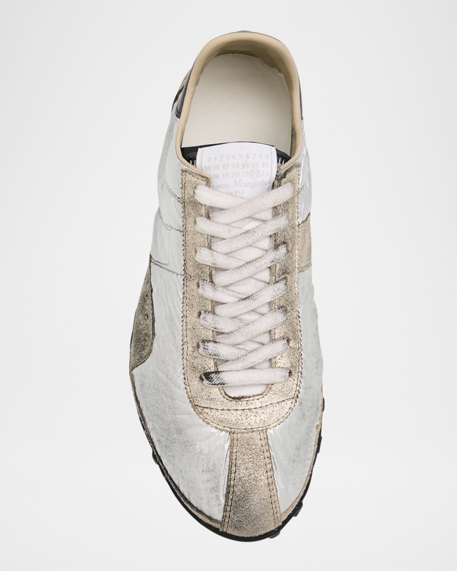 Maison Margiela Sprinters Nylon and Leather Low-Top Sneakers | Neiman ...