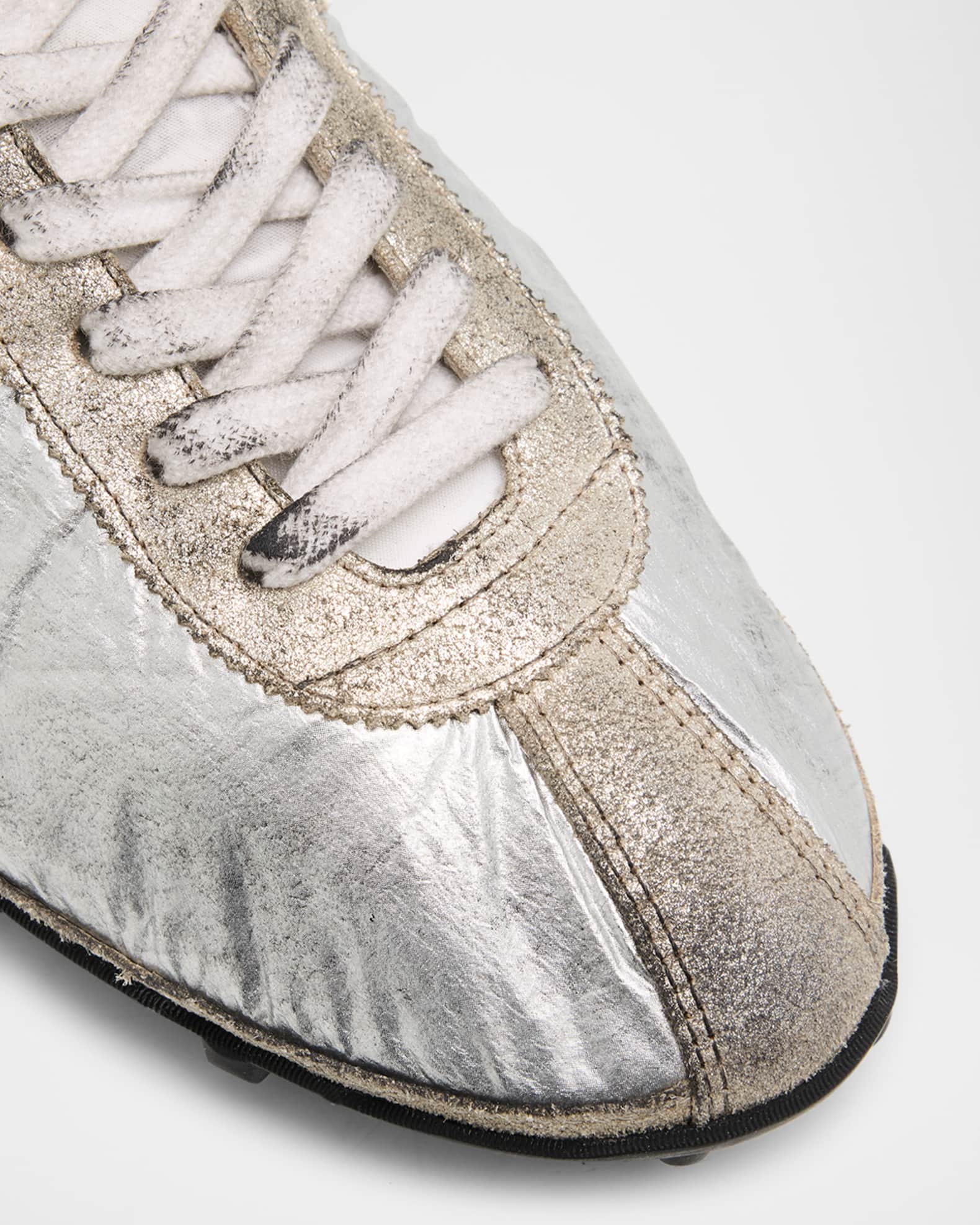 Maison Margiela Sprinters Nylon and Leather Low-Top Sneakers | Neiman ...