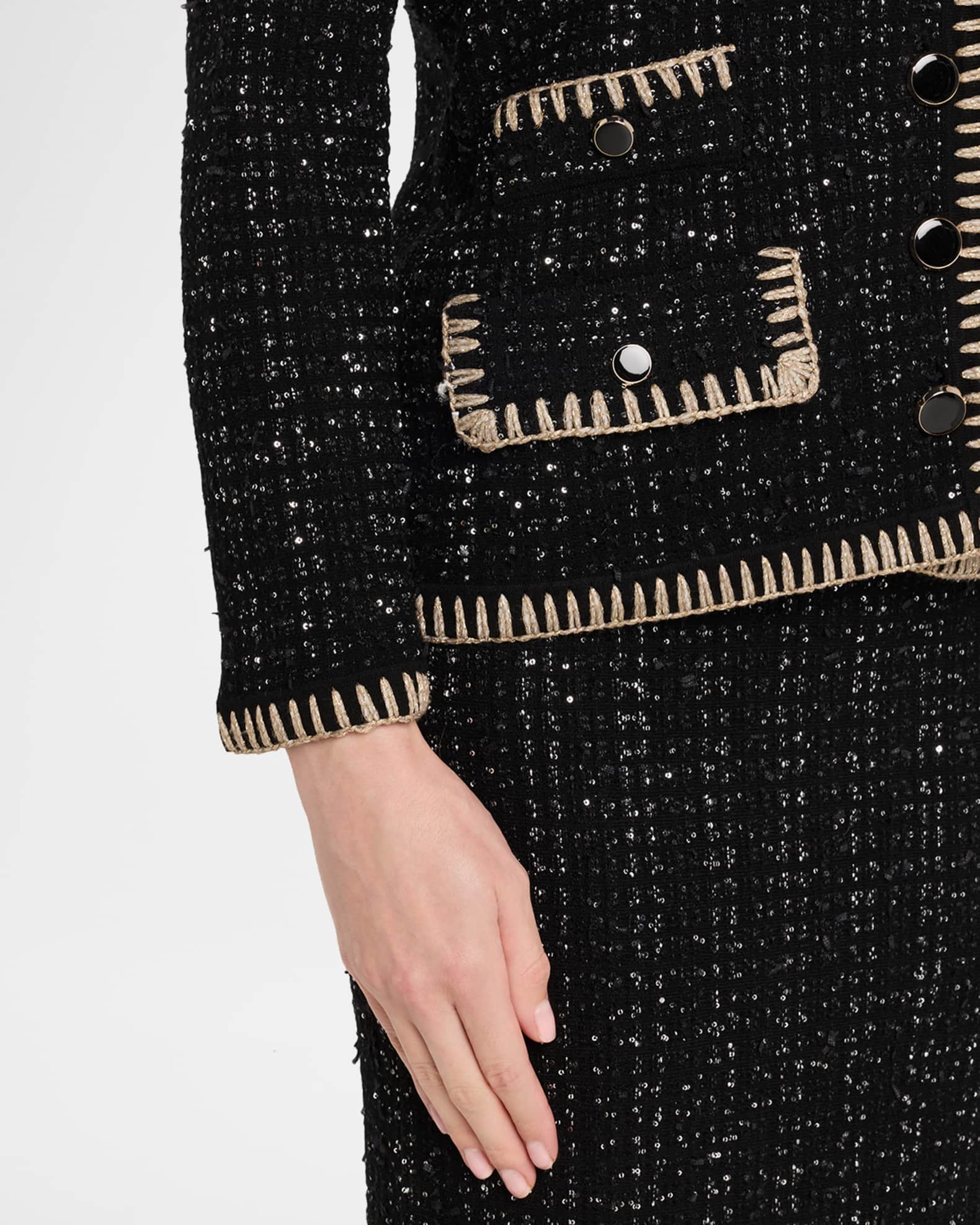Veronica Beard Ceriani Knit Jacket | Neiman Marcus