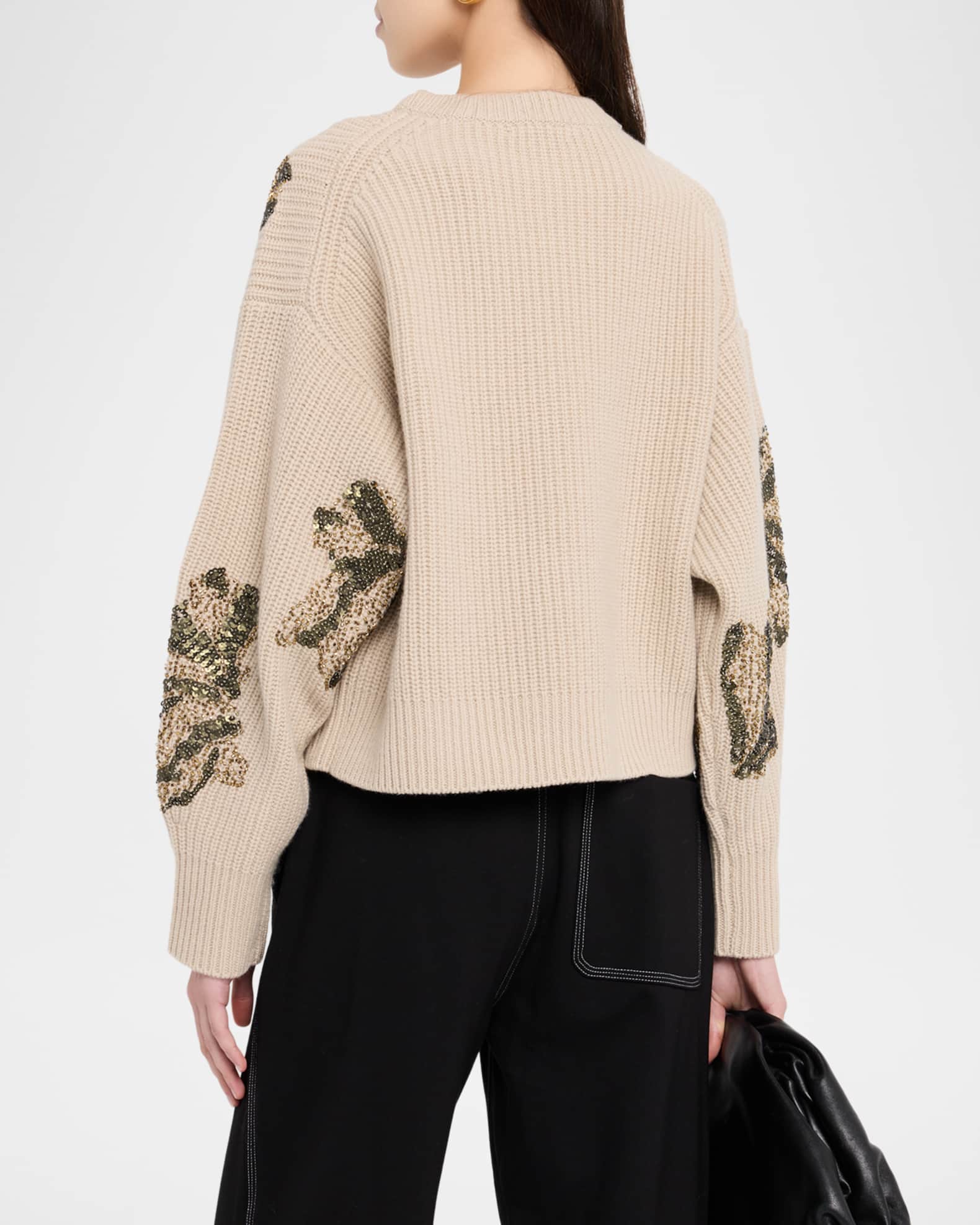 Rag & Bone Julie Sequined Wool Sweater | Neiman Marcus