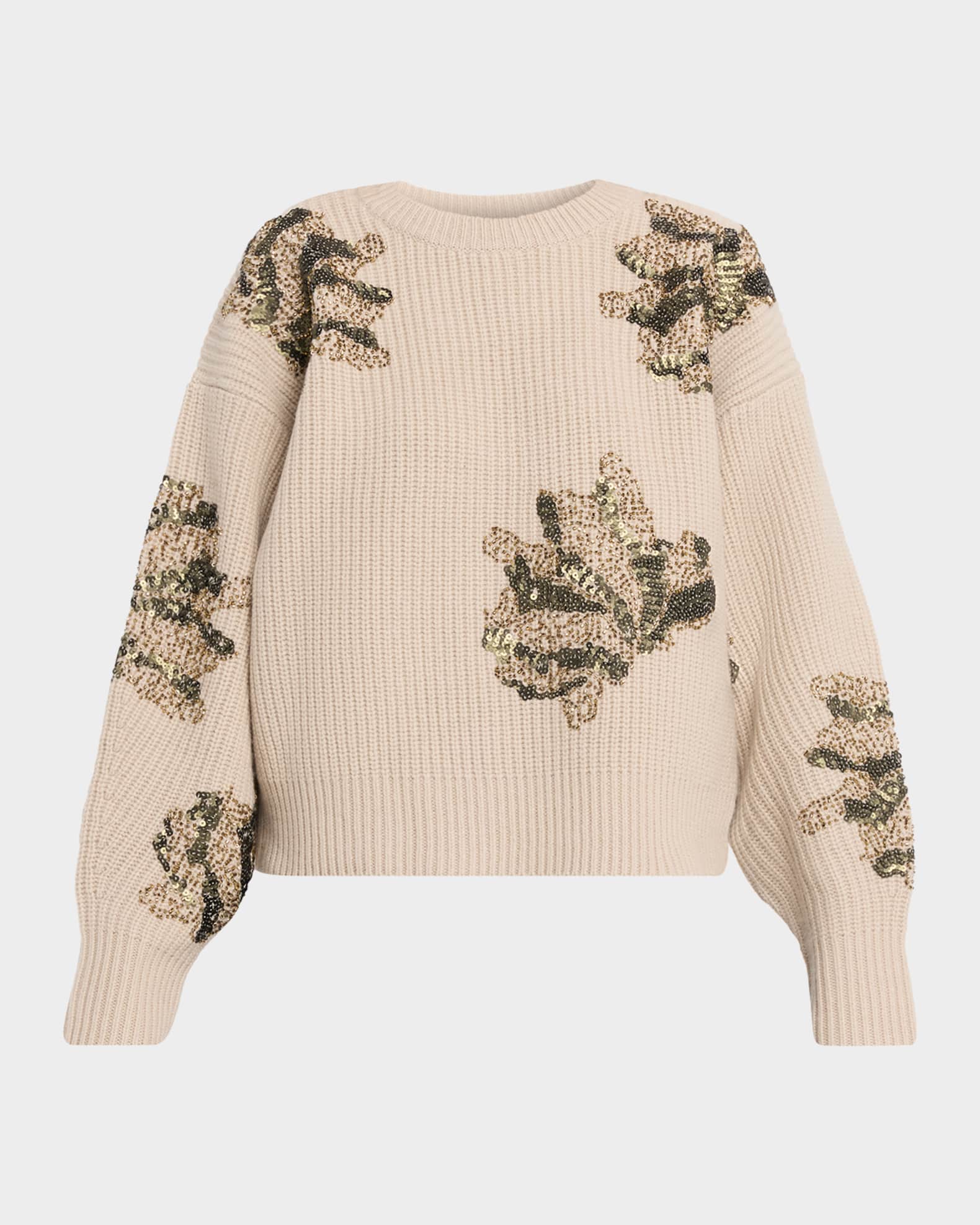 Rag & Bone Julie Sequined Wool Sweater | Neiman Marcus