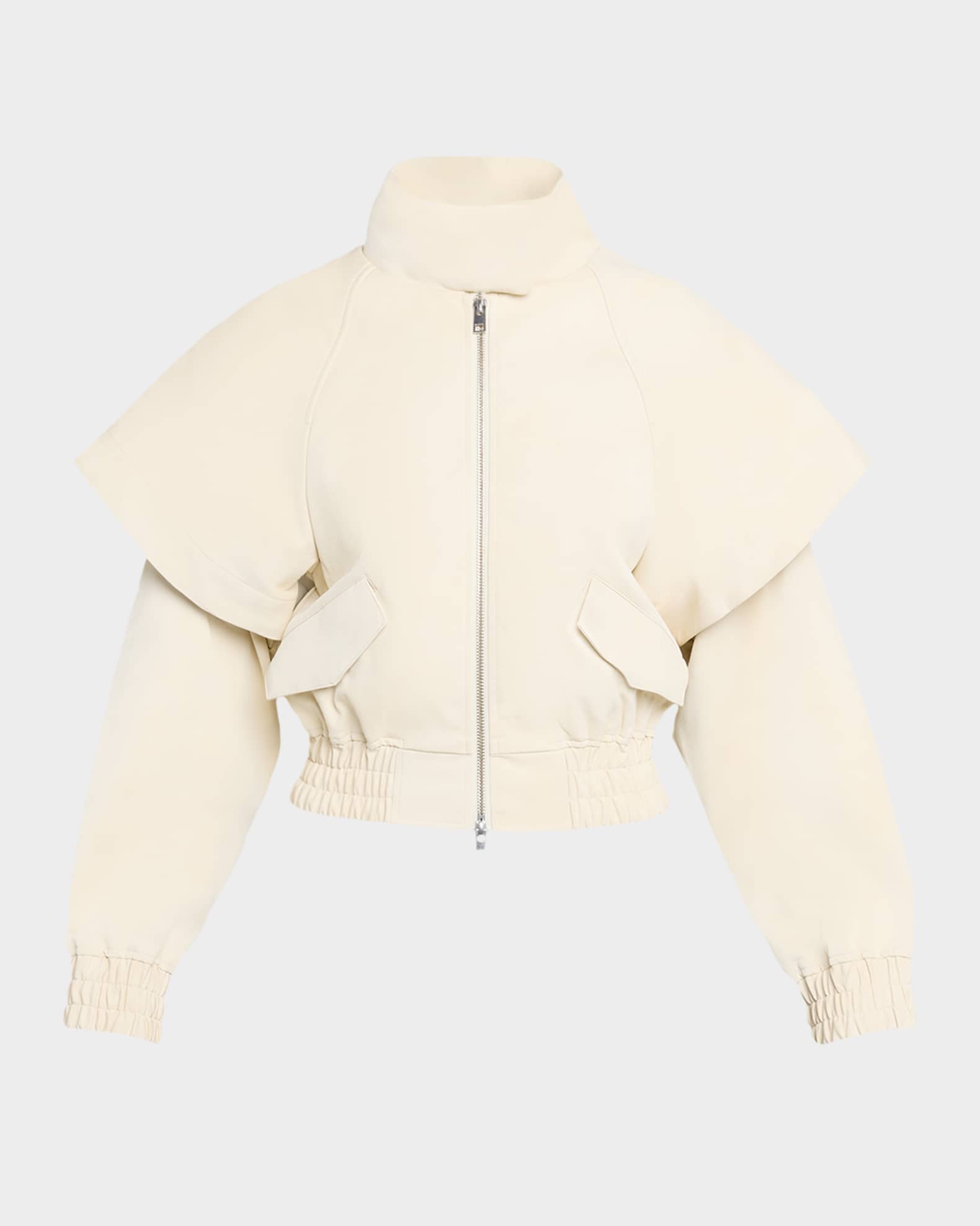 AKNVAS Fredy Faux Leather Draped Jacket | Neiman Marcus