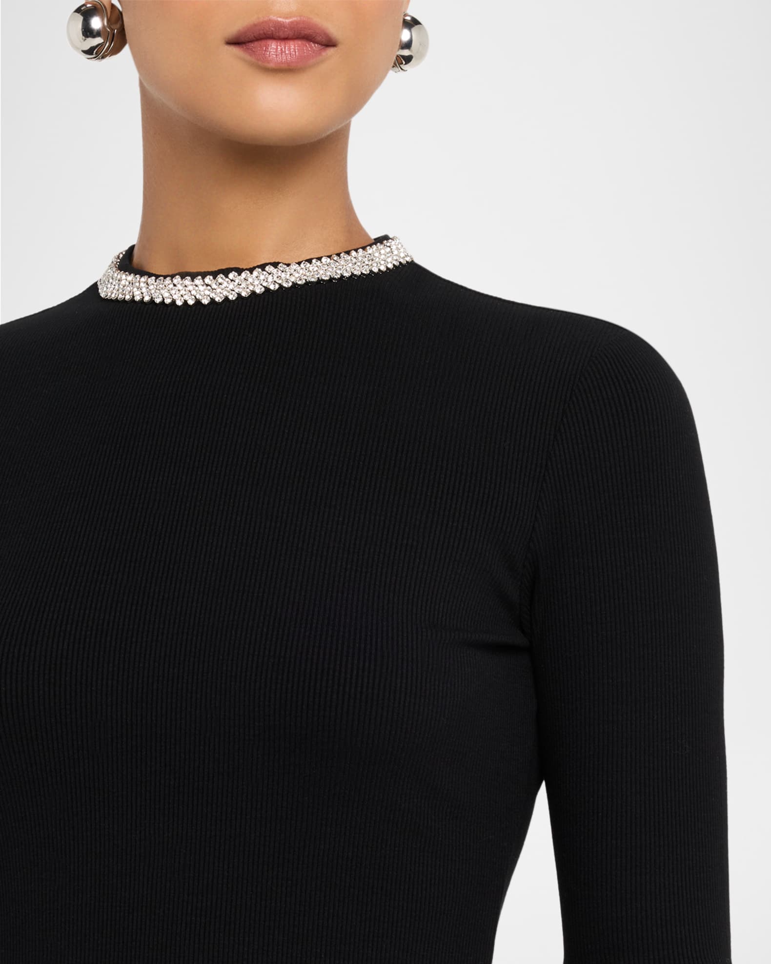 Generation Love Annette Crystal Elbow-Sleeve Top | Neiman Marcus