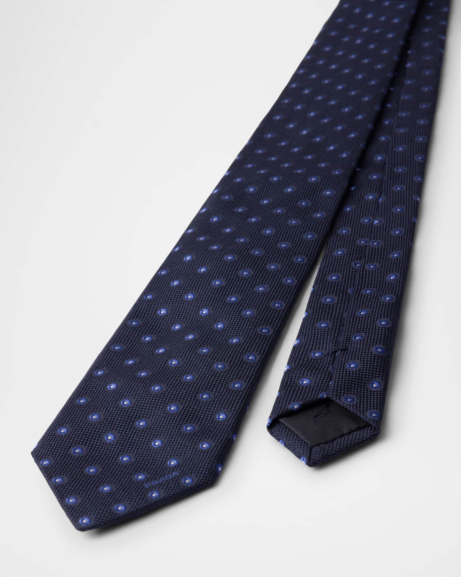 Prada Men's Geometric Circle Silk Tie | Neiman Marcus