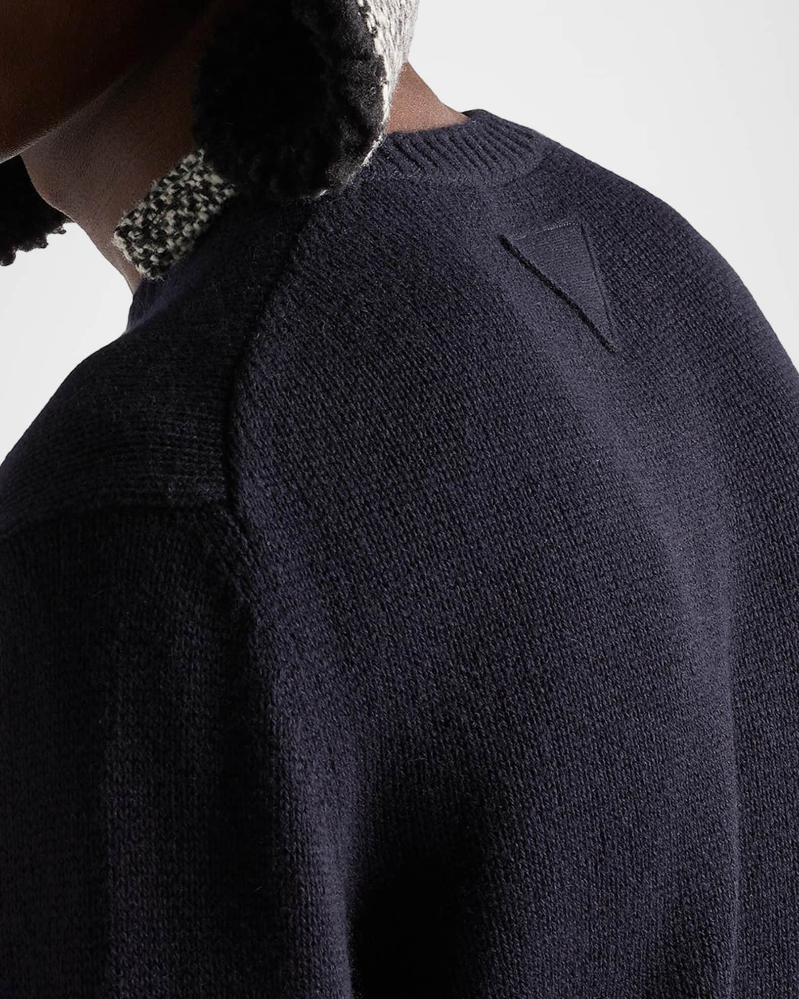 Prada Men's Cashmere Crewneck Sweater | Neiman Marcus