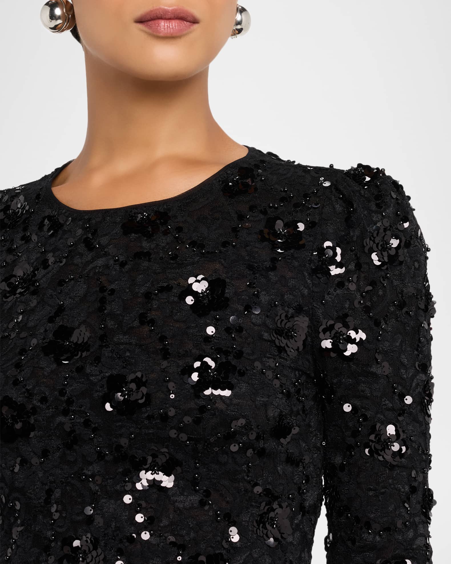 Sequined Lace Collection | Neiman Marcus