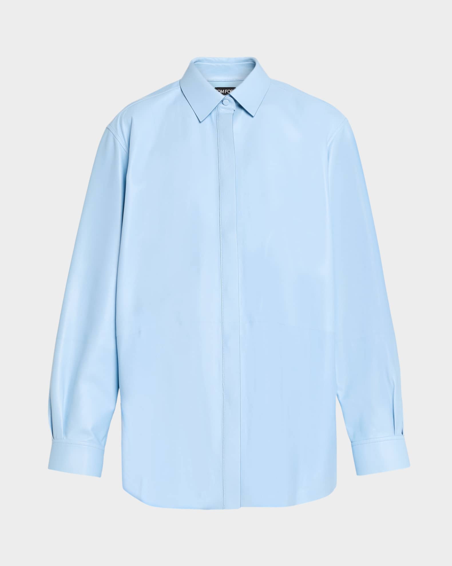 TOM FORD Leather Shirt Jacket | Neiman Marcus