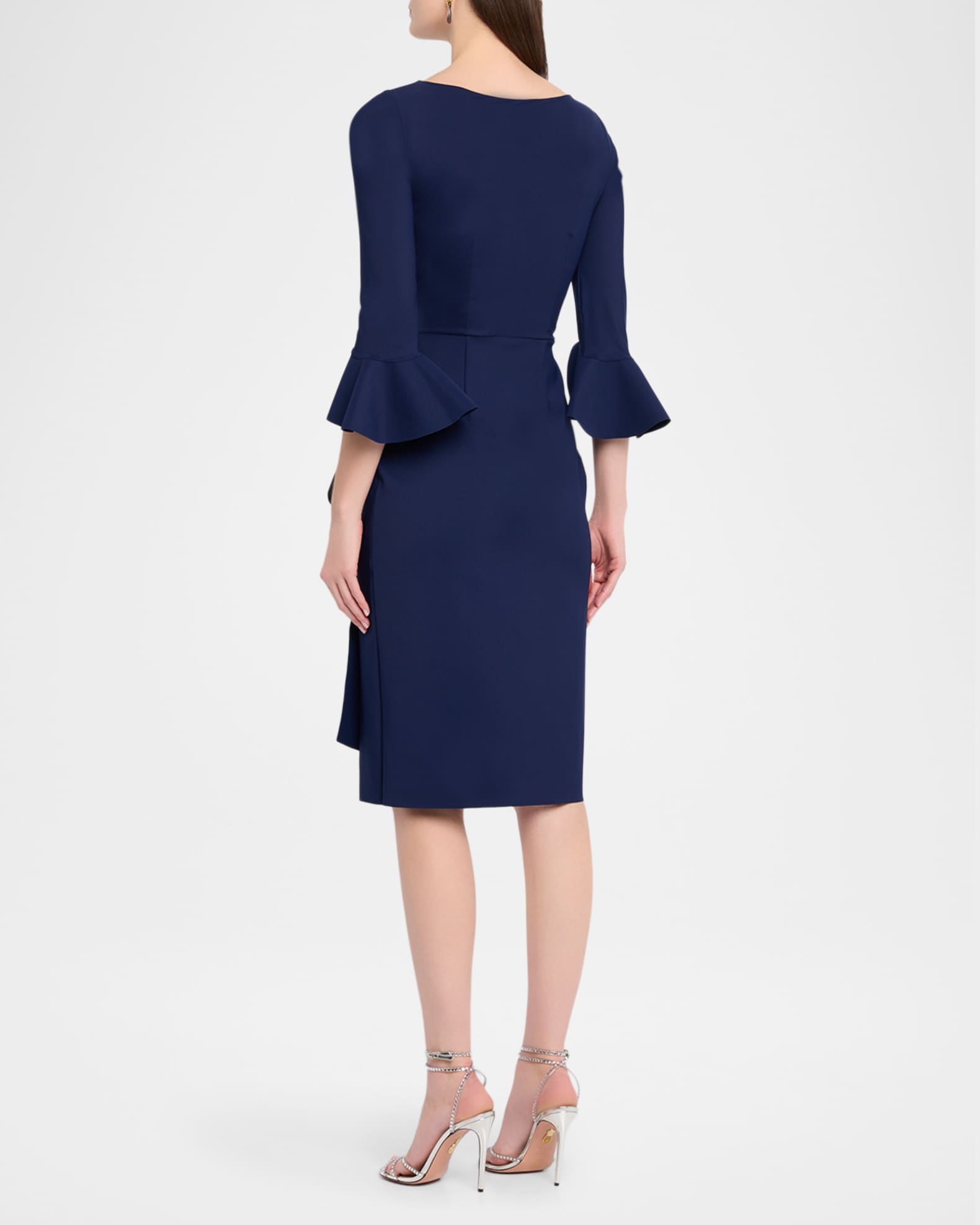 Chiara Boni La Petite Robe Triana Bell-Sleeve Ruffle Bodycon Dress ...