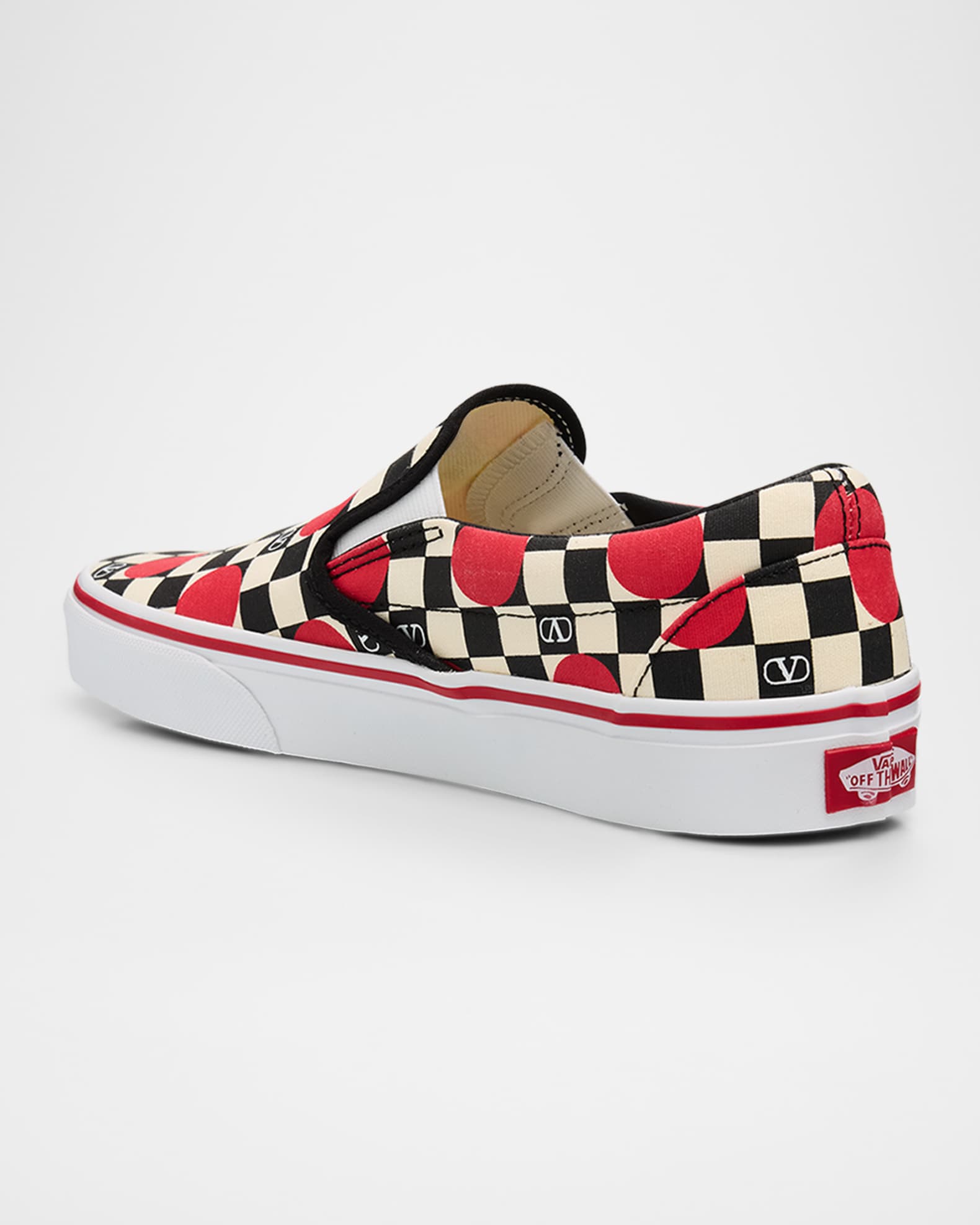 Valentino Garavani x Vans Classic Slip-On Checkerboard Shoes | Neiman ...
