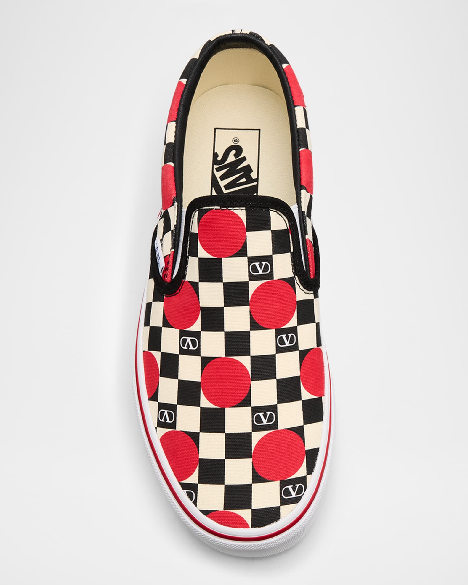 Valentino Garavani x Vans Classic Slip-On Checkerboard Shoes | Neiman ...