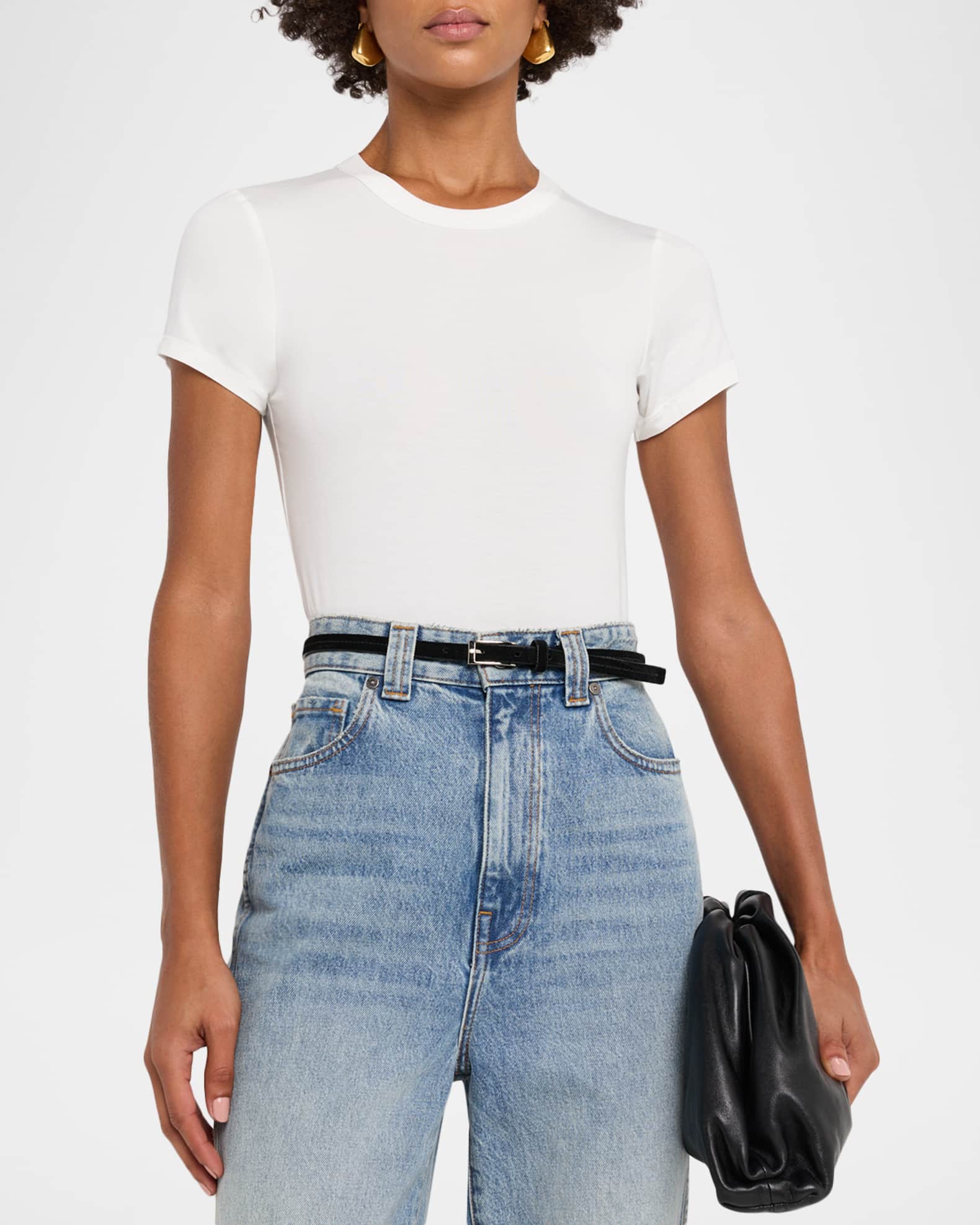 Rag & Bone Luca Jersey Baby Tee | Neiman Marcus