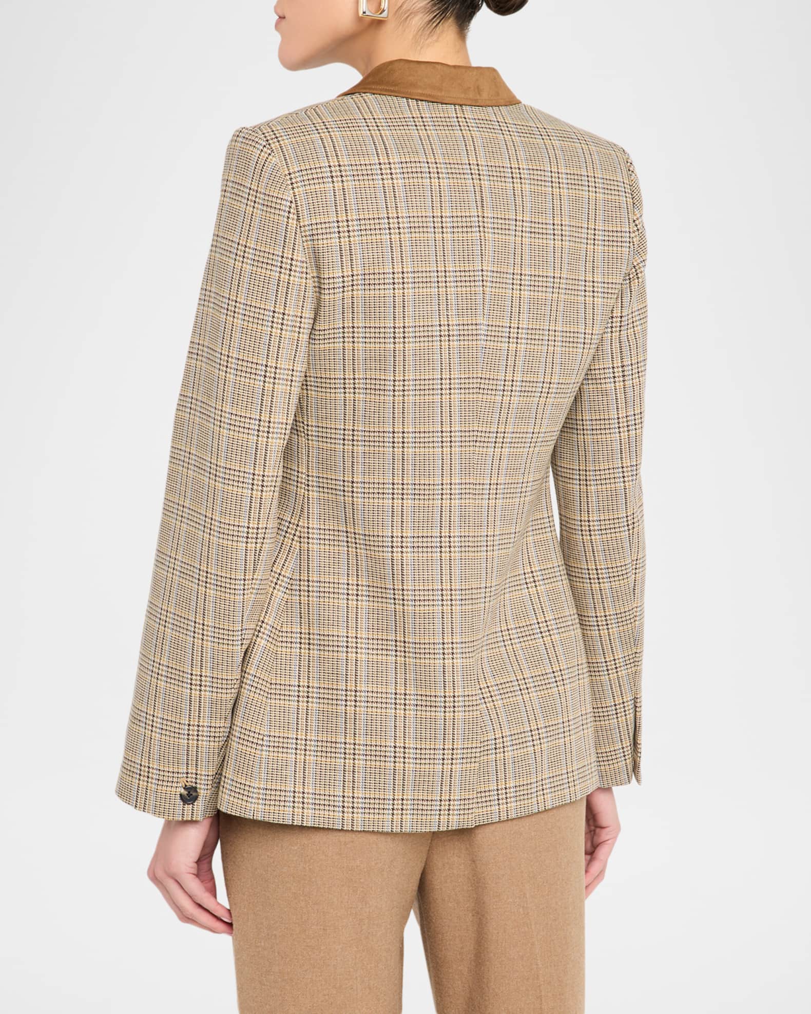 Rag & Bone Evia Houndstooth Plaid Blazer | Neiman Marcus