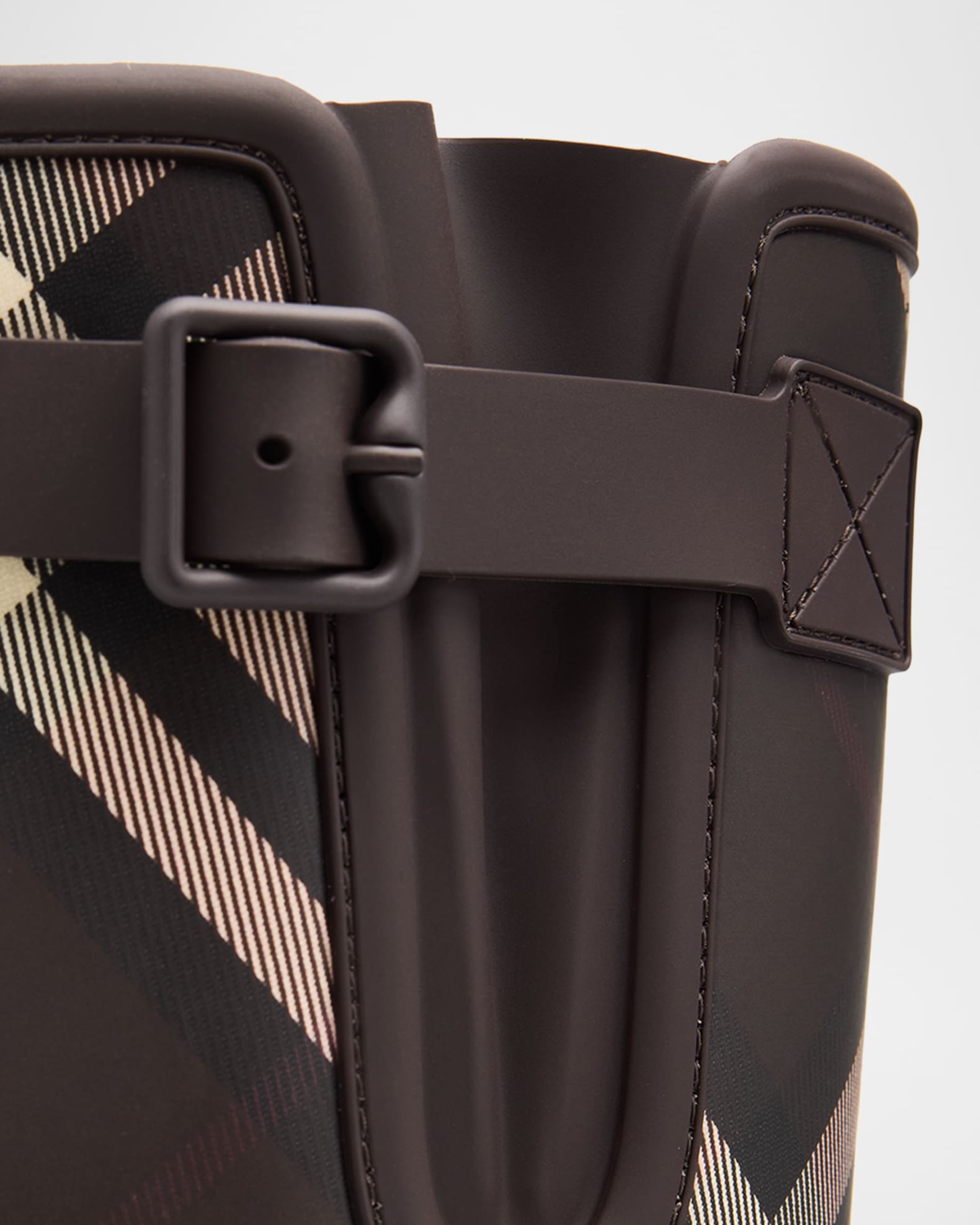 Burberry Rubber Marsh Stamp Check Rain Boots | Neiman Marcus