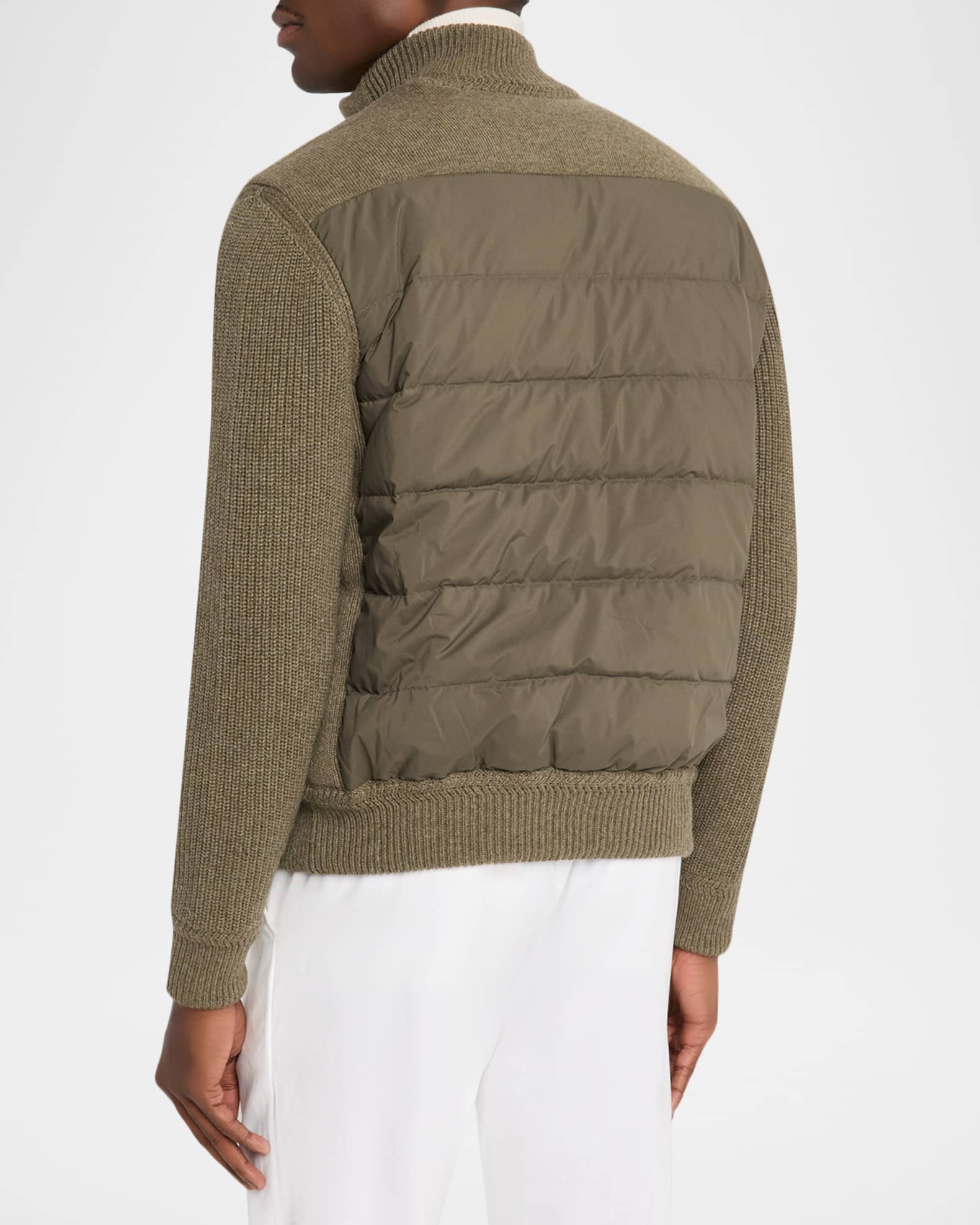 Ralph Lauren Purple Label Men's Cashmere-Blend Hybrid Down Sweater ...