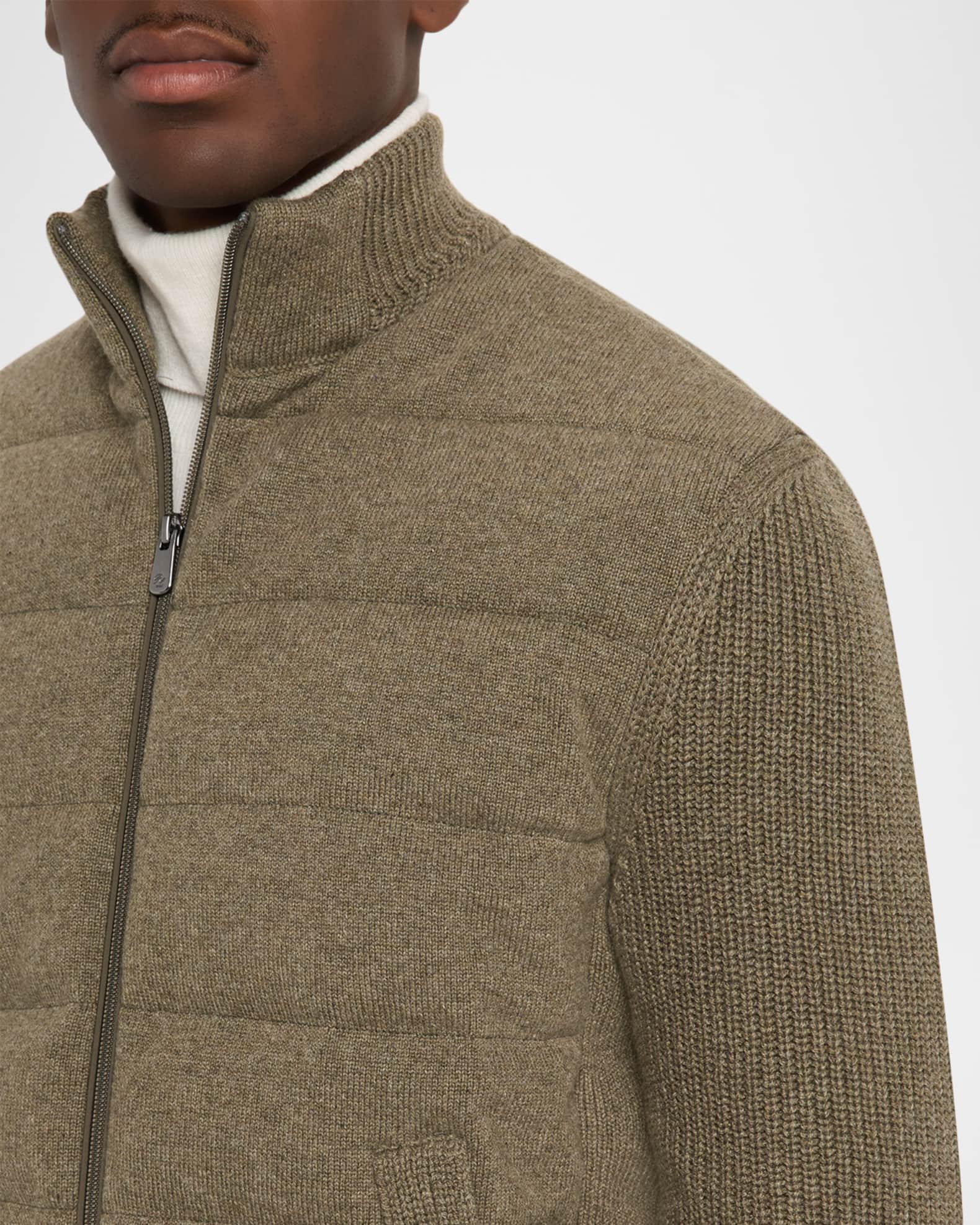 Ralph Lauren Purple Label Men's Cashmere-Blend Hybrid Down Sweater ...