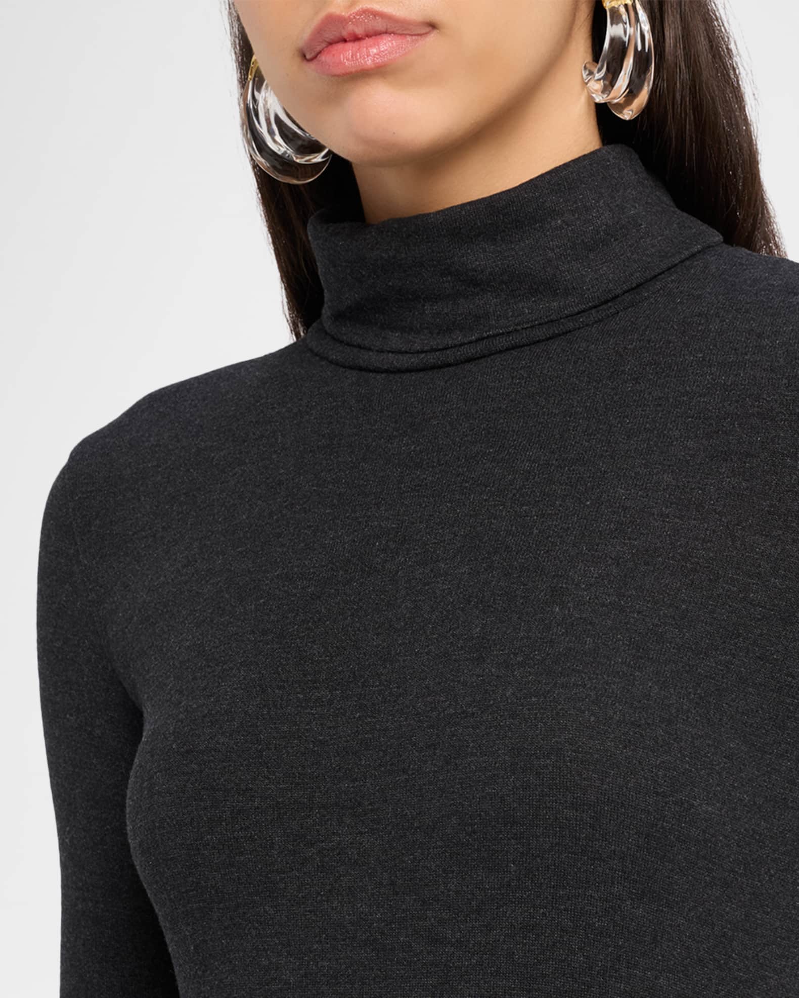 STAUD Vanya Knit Turtleneck Maxi Dress | Neiman Marcus