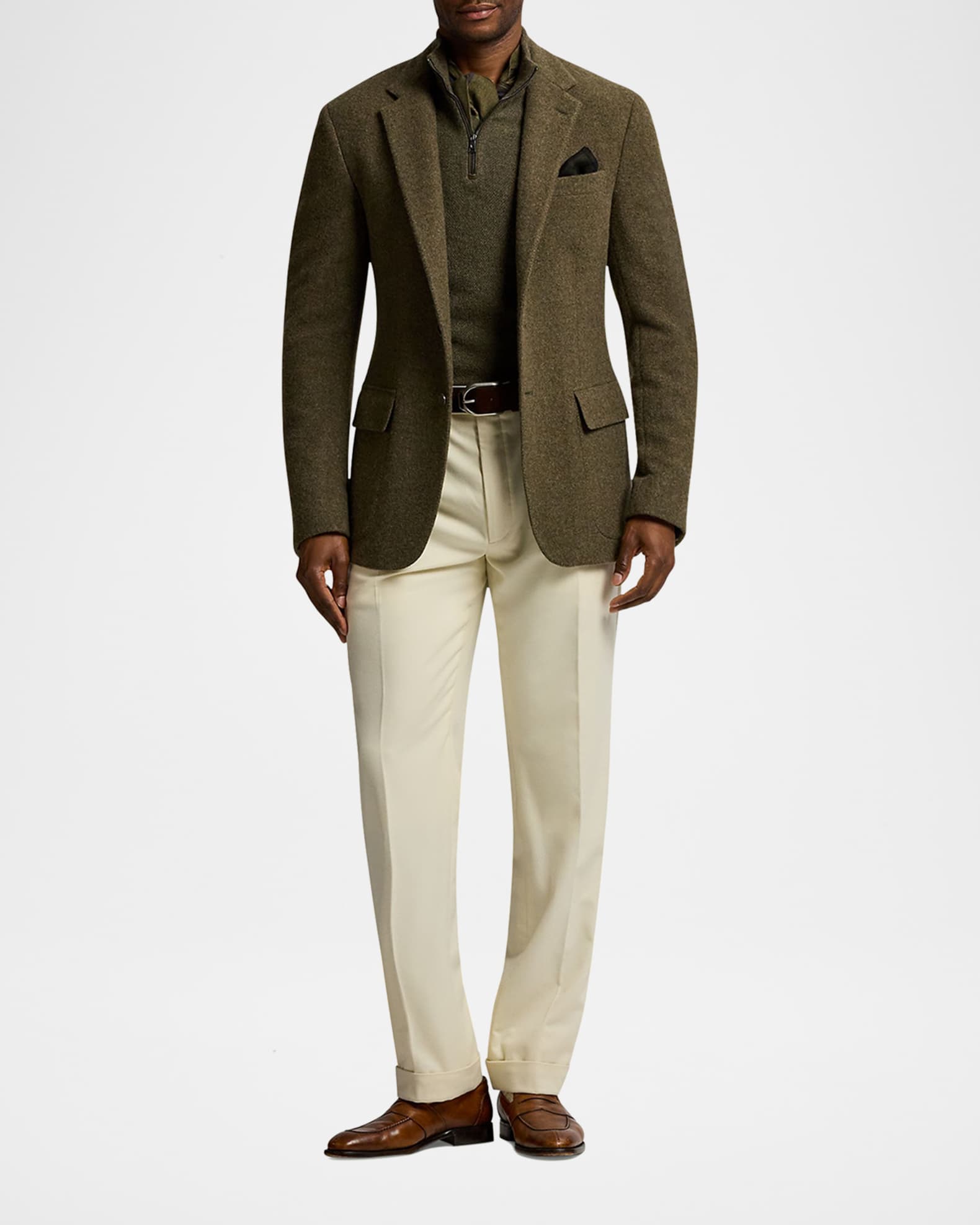 Ralph Lauren Purple Label Men's Brushed Cashmere Twill Blazer | Neiman ...