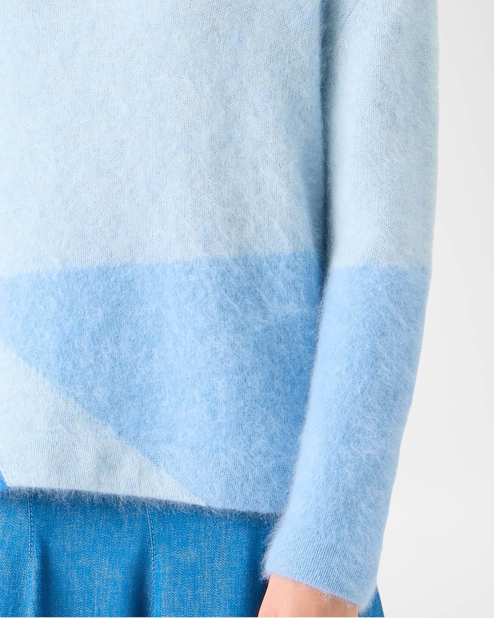 Akris Sunbeam Cloud Cashmere Crewneck Sweater | Neiman Marcus