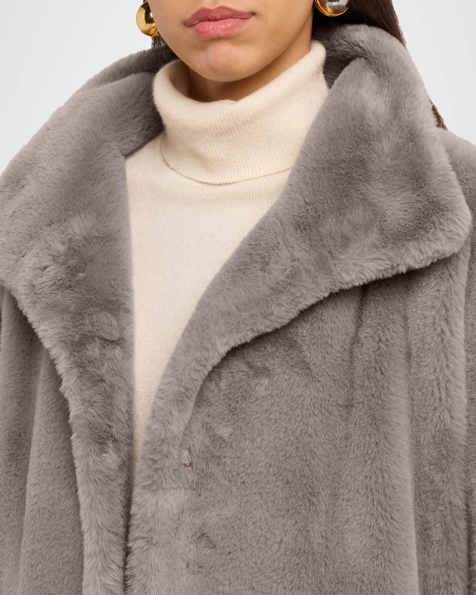 Herno Oversized Alternative Fur Coat | Neiman Marcus