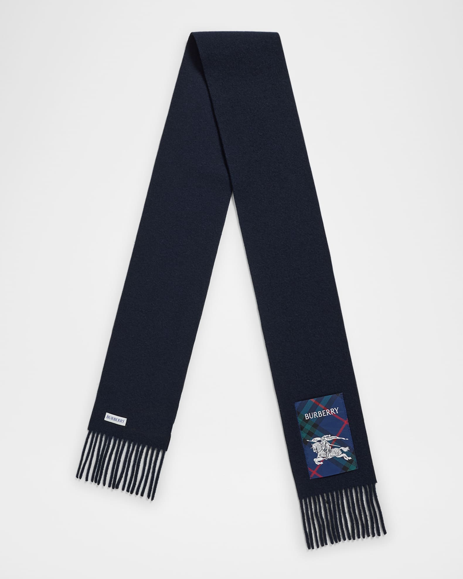 Burberry Men's Cashmere EKD Label Scarf | Neiman Marcus