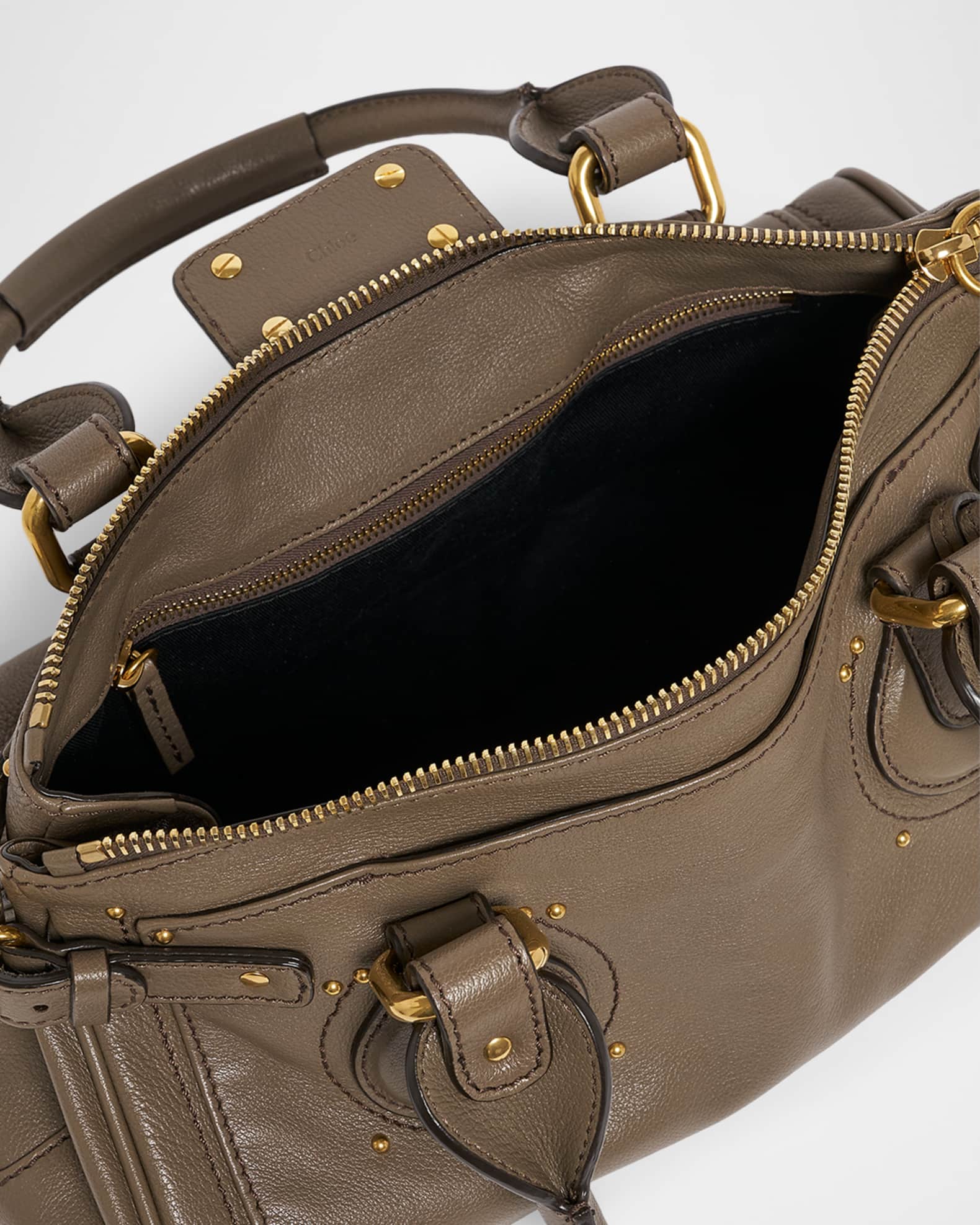 Paddington Padlock Shoulder Bag in Leather | Neiman Marcus
