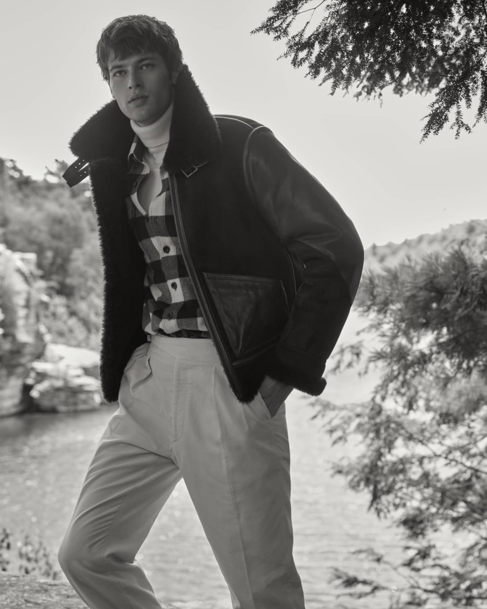 Ralph Lauren Purple Label Men's Merino Wool Maxi-Check Overshirt ...