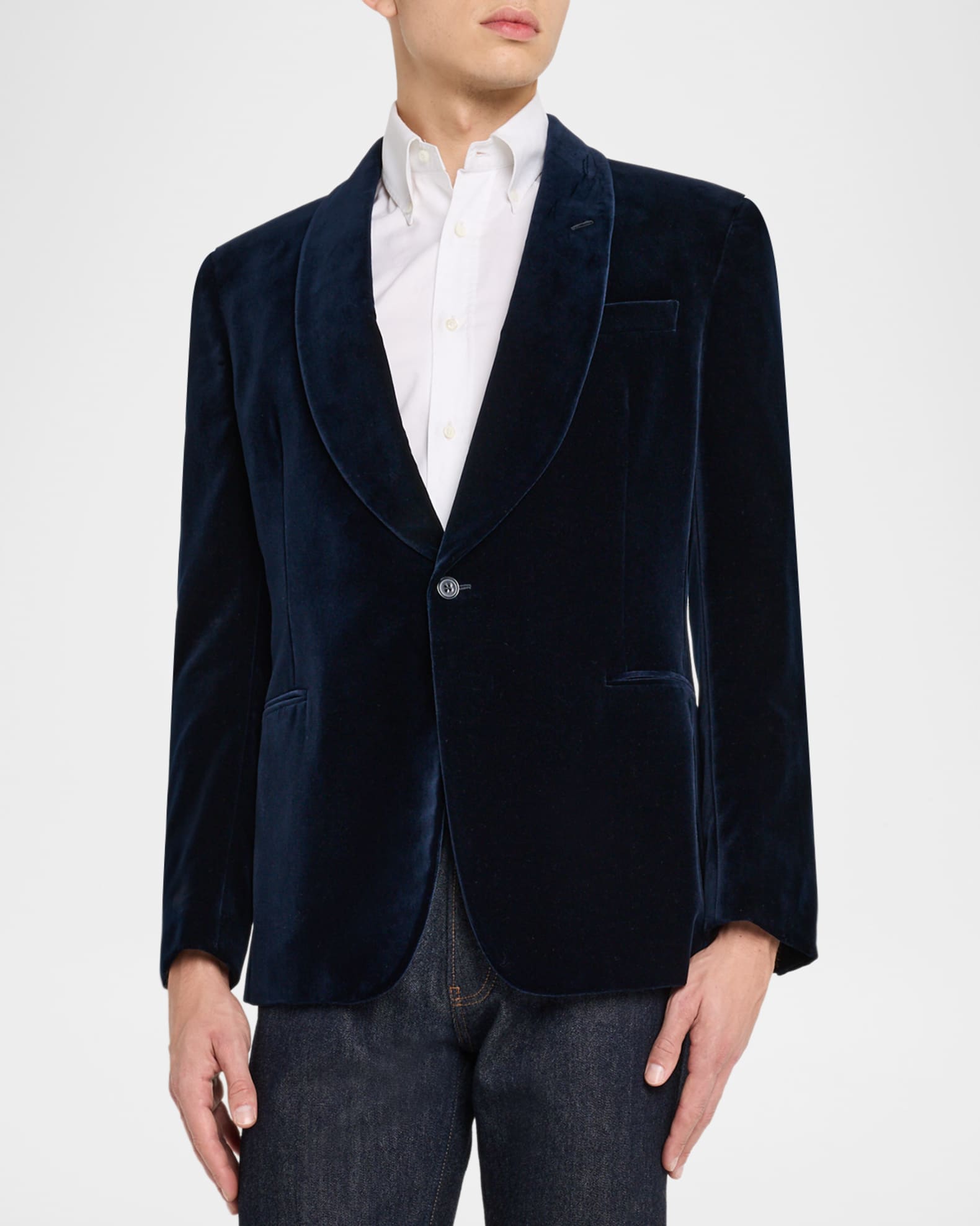 Ralph Lauren Purple Label Men's Cotton Velvet Shawl-Lapel Sport Coat ...
