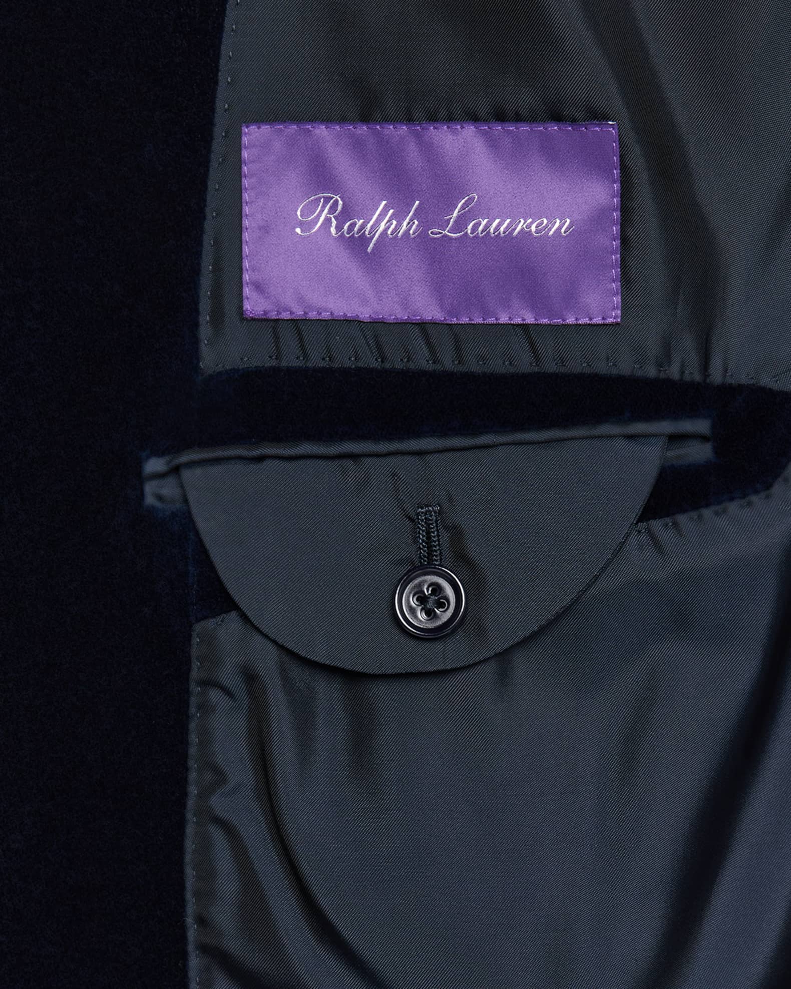 Ralph Lauren Purple Label Men's Cotton Velvet Shawl-Lapel Sport Coat ...