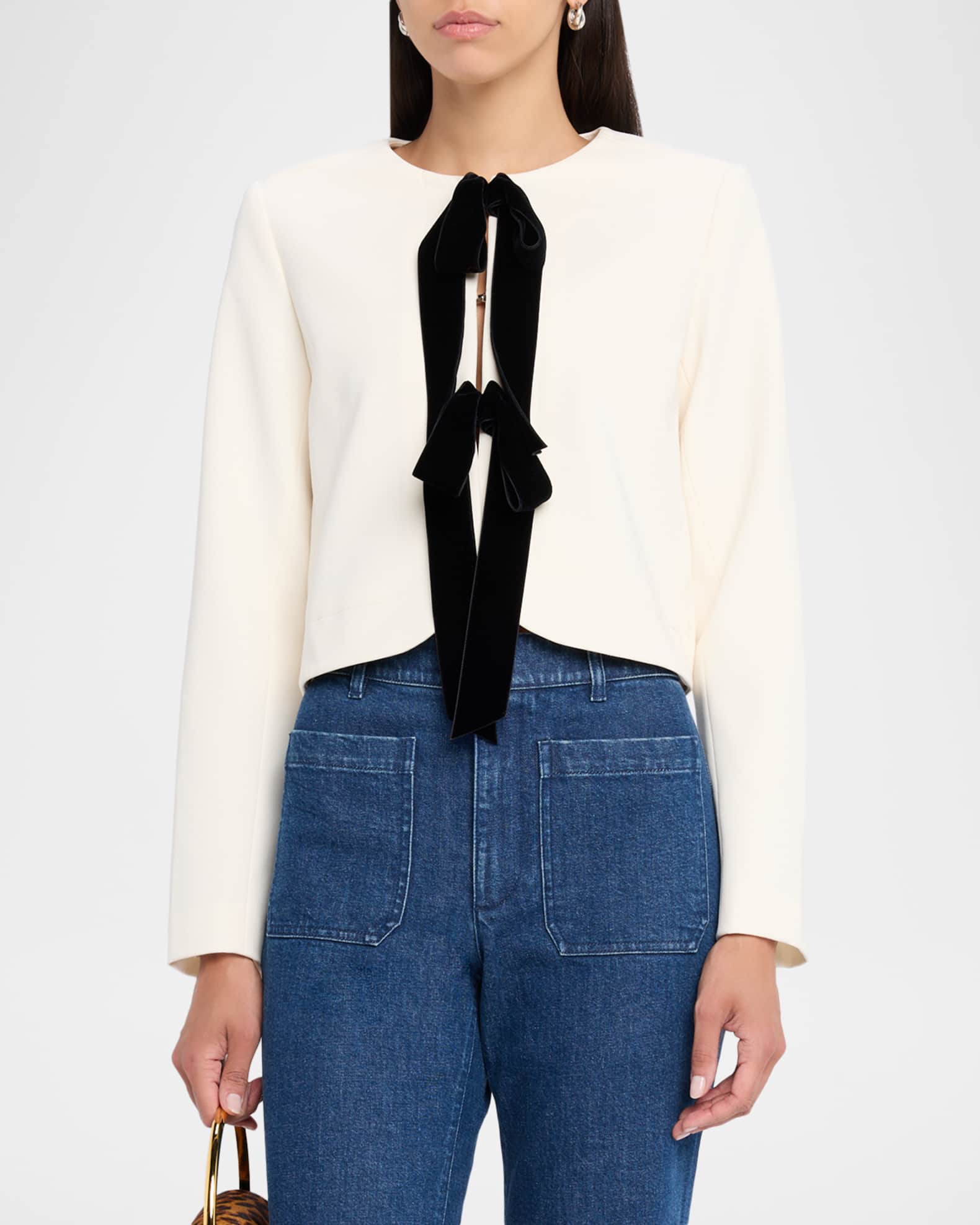 Tanya Taylor Viola Cropped Jacket | Neiman Marcus