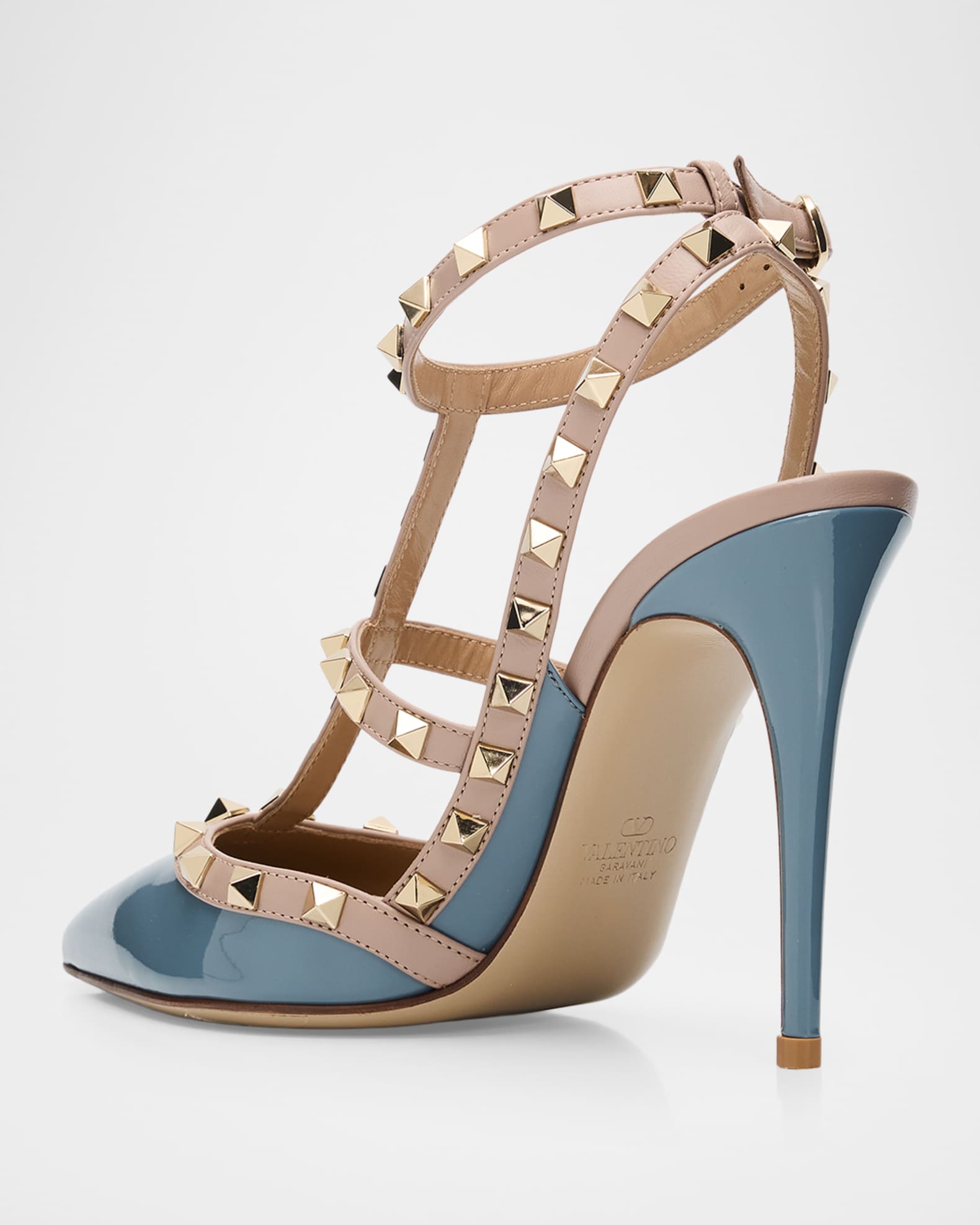 Valentino Garavani Rockstud 100mm Slingback High-Heel Pumps | Neiman Marcus