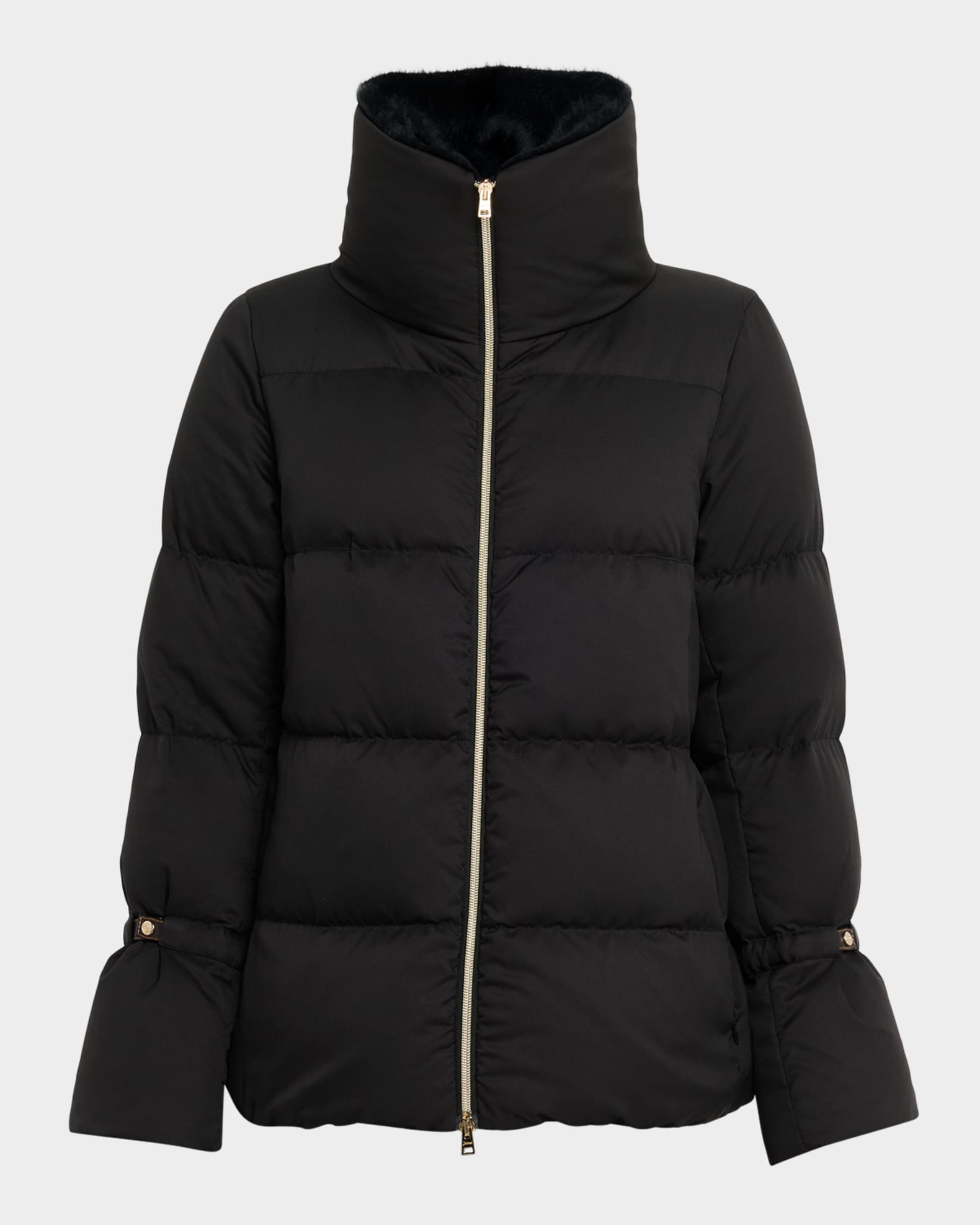 Herno Faux Fur Lined Down Puffer Jacket | Neiman Marcus