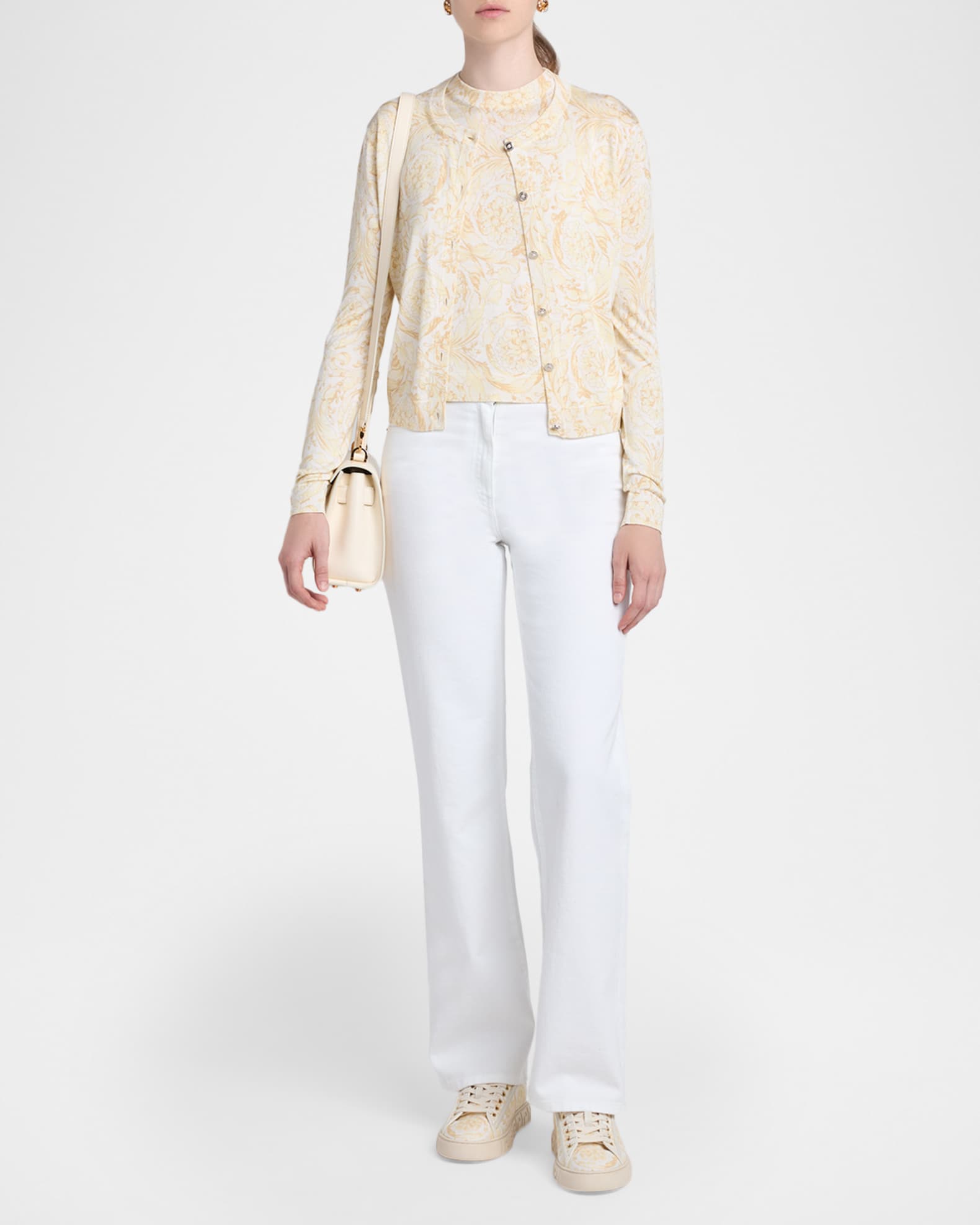 Versace Barocco '92 Knit Cardigan | Neiman Marcus