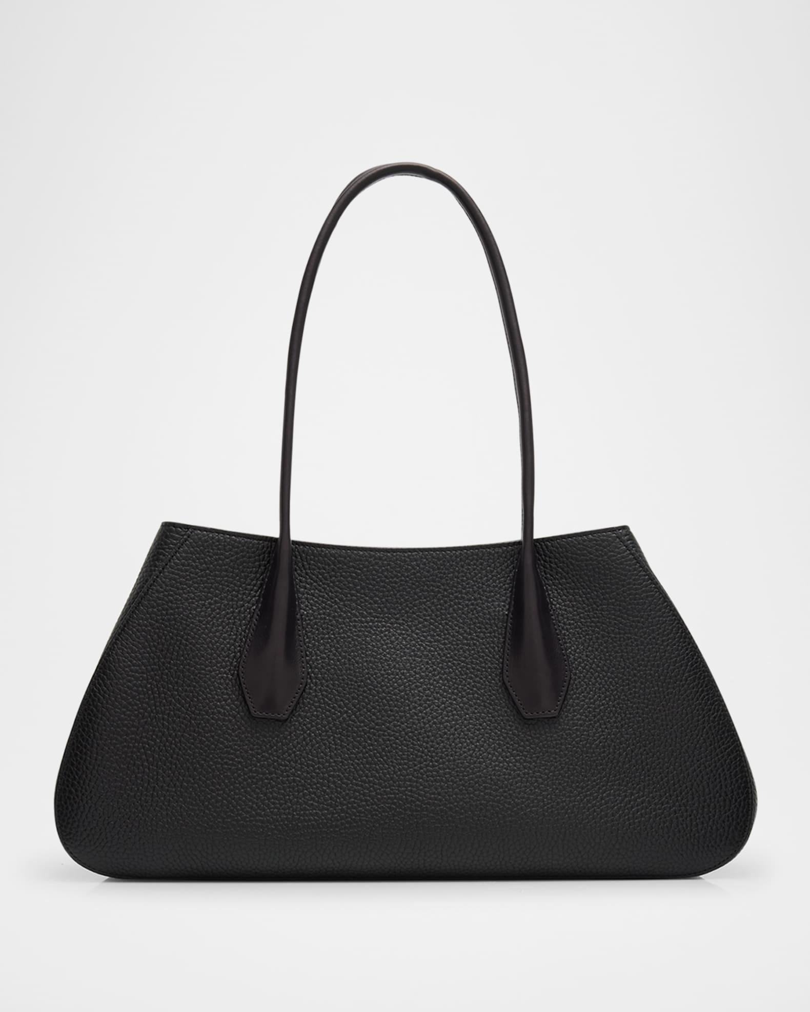 THE ROW Alger Geometric Shoulder Bag in Leather | Neiman Marcus