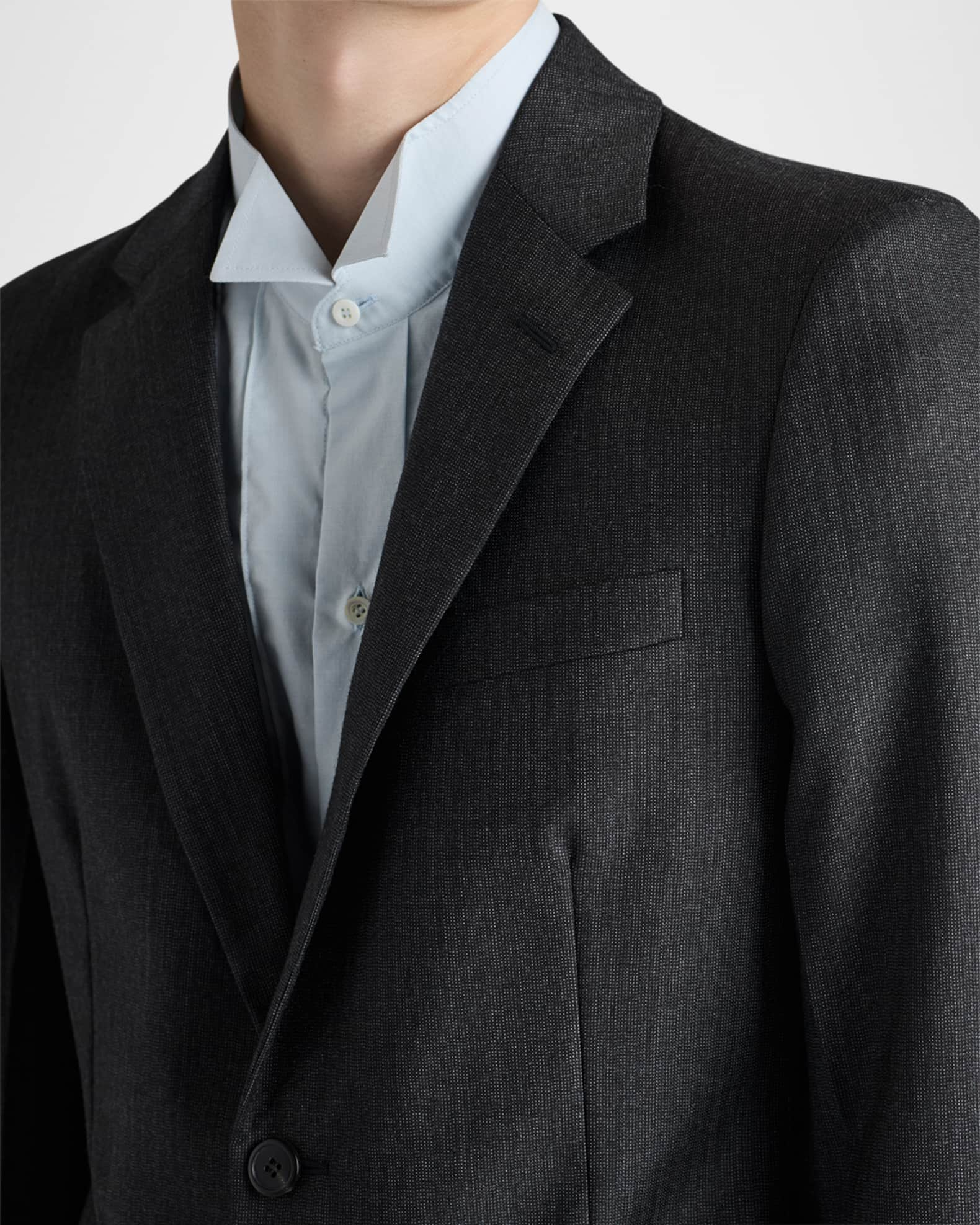 Prada Men's Single-Breasted Wool And Cashmere Suit | Neiman Marcus