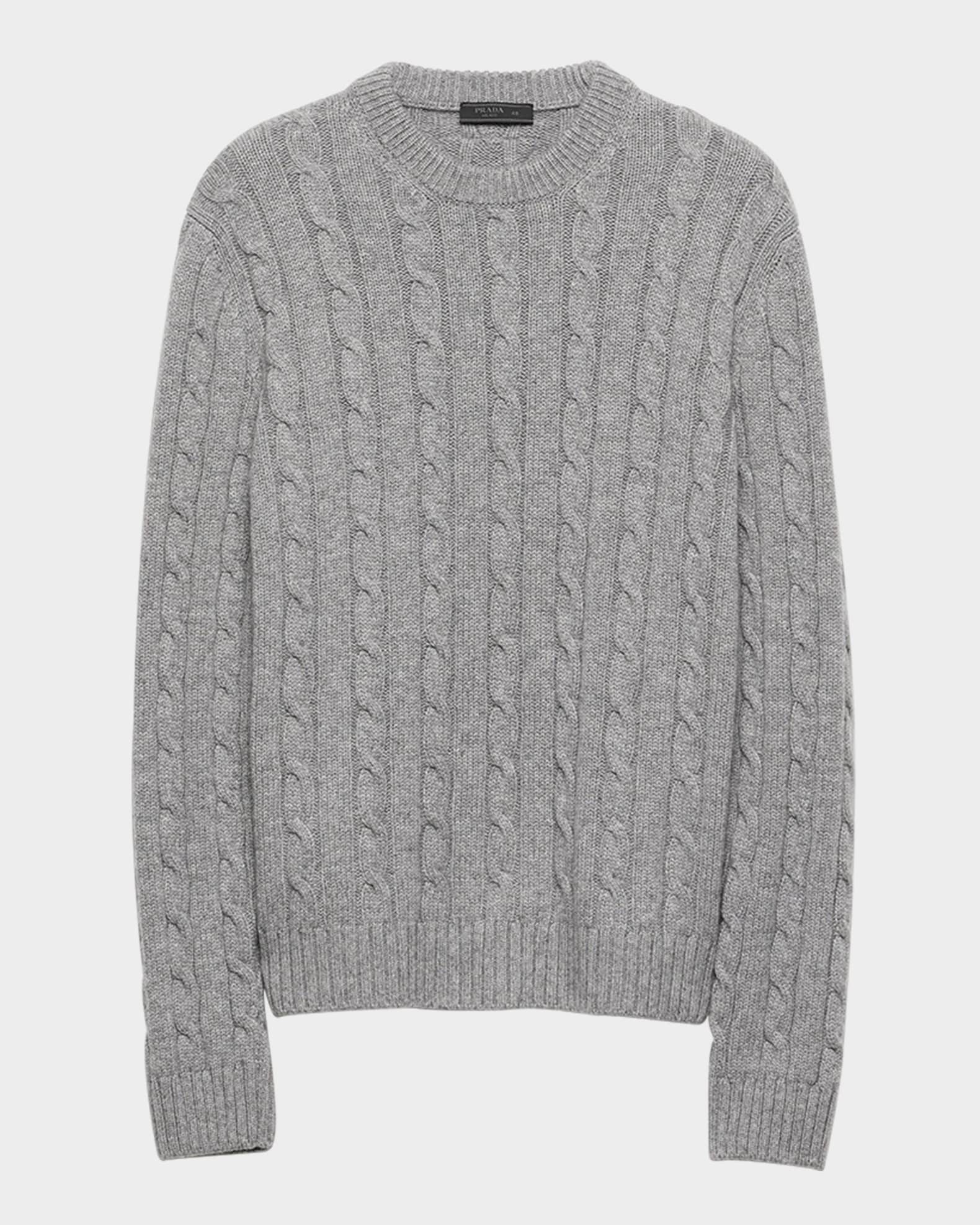 Prada Men's Cashmere Crew-Neck Sweater | Neiman Marcus