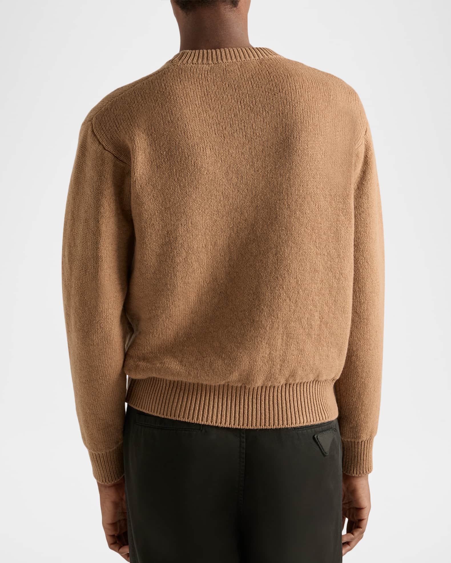 Prada Men's Cashmere Crew-Neck Sweater | Neiman Marcus