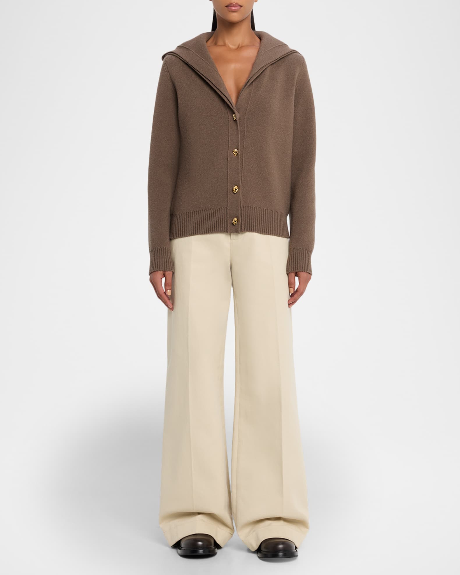 Bottega Veneta James Leather Knee-High Riding Boots | Neiman Marcus