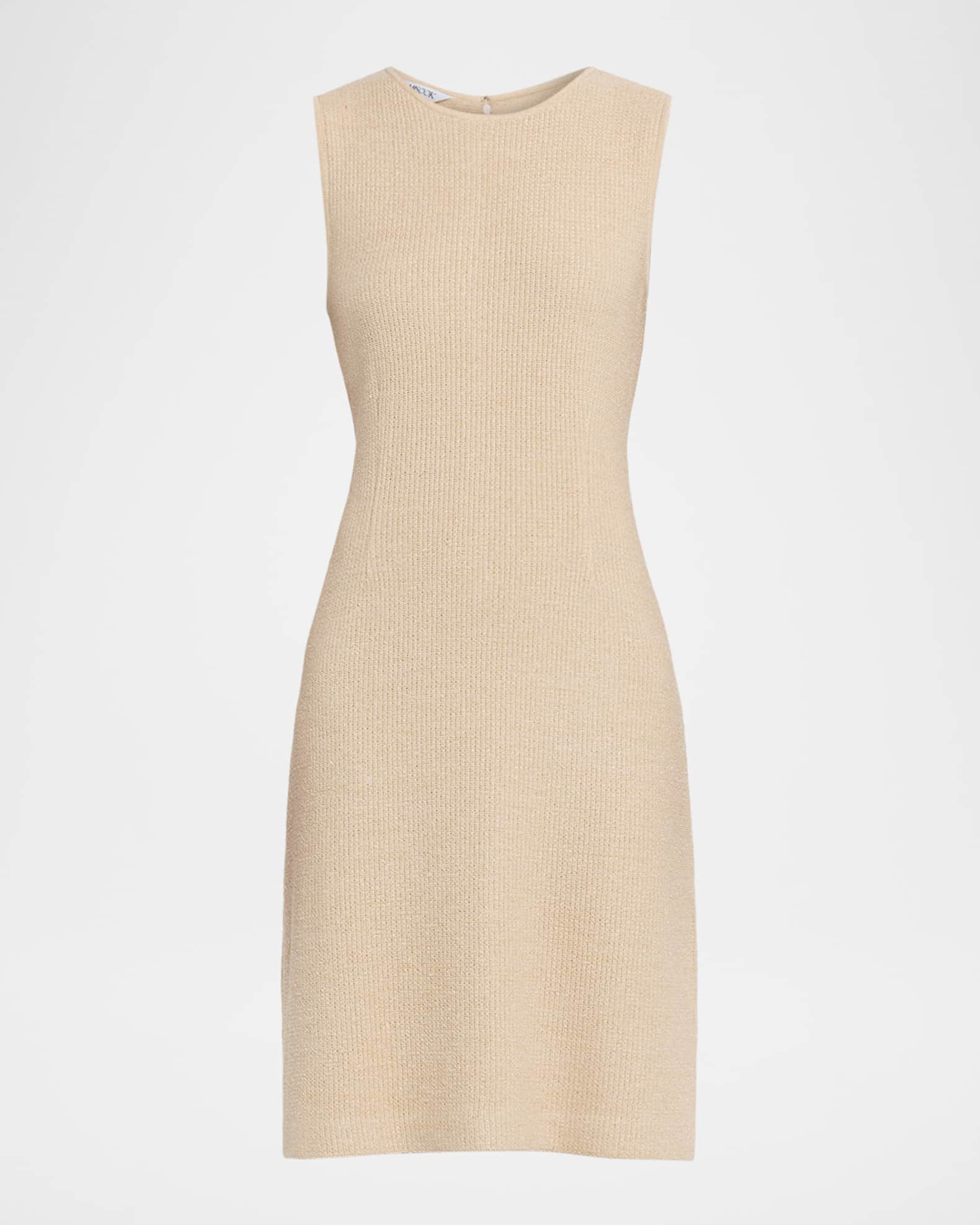 Misook Lurex® Sleeveless Knit Sheath Dress | Neiman Marcus