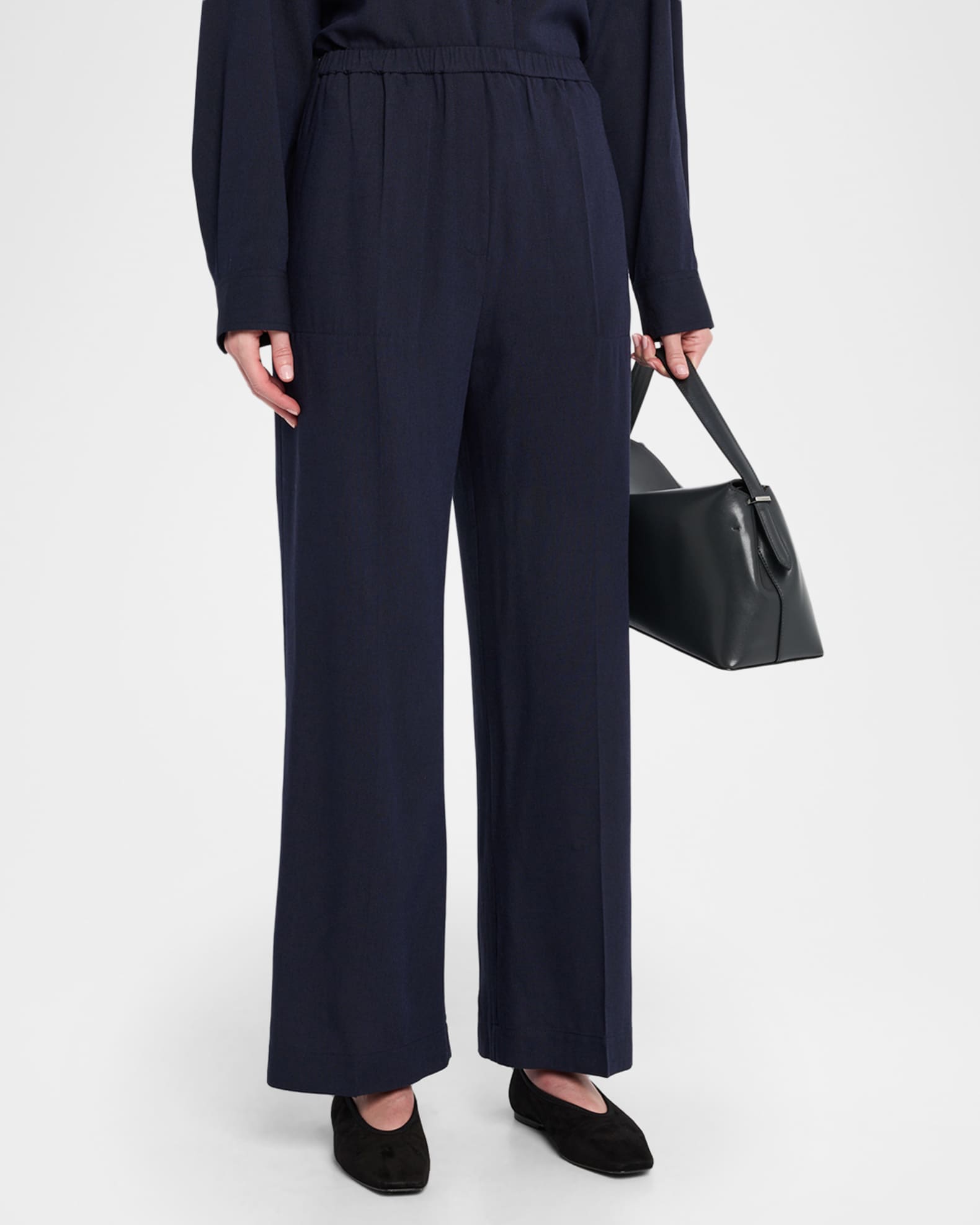 Toteme Fluid Winter Drawstring Trousers | Neiman Marcus